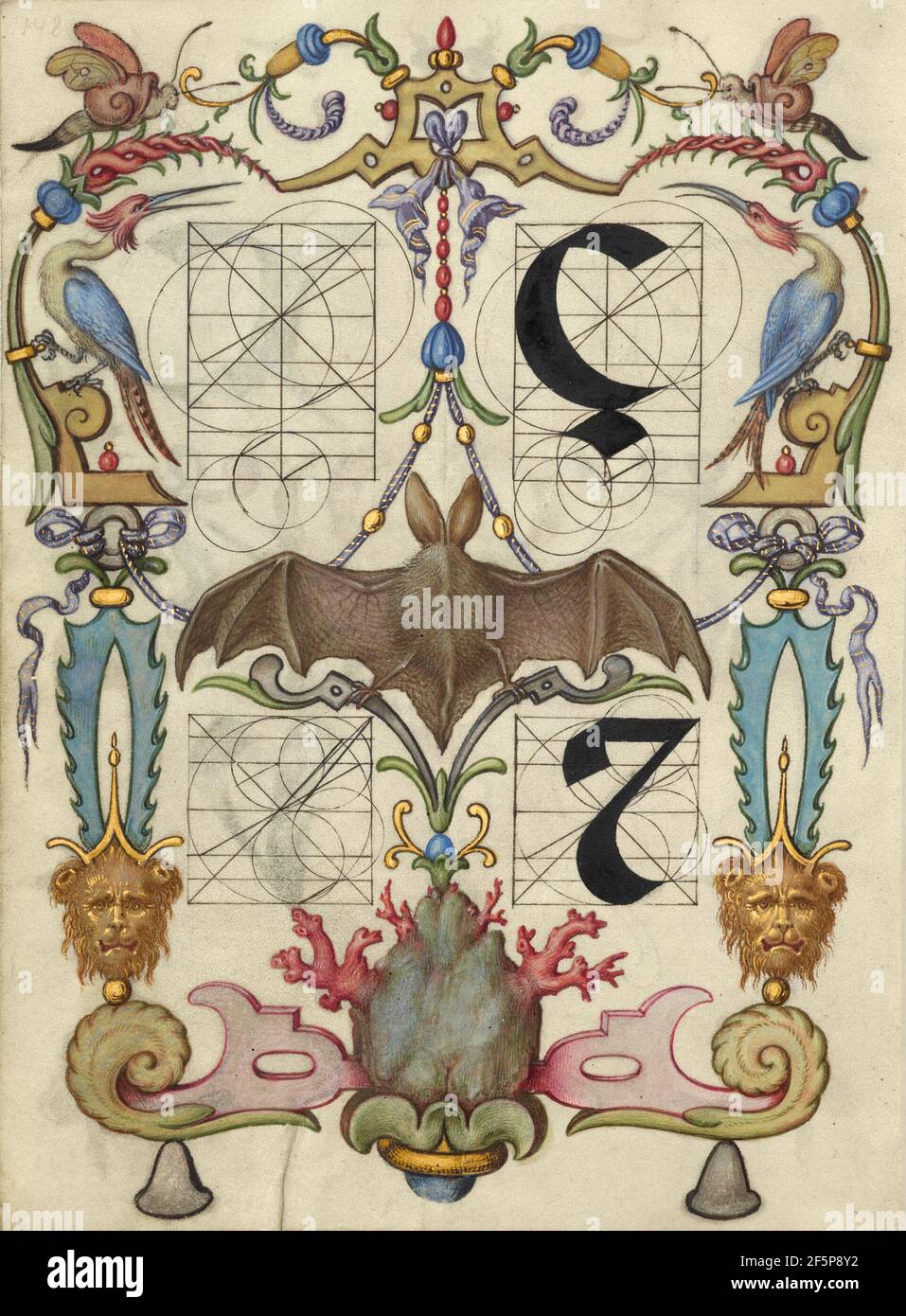 Guide for Constructing the Letters ç and tironian et. Joris Hoefnagel ...