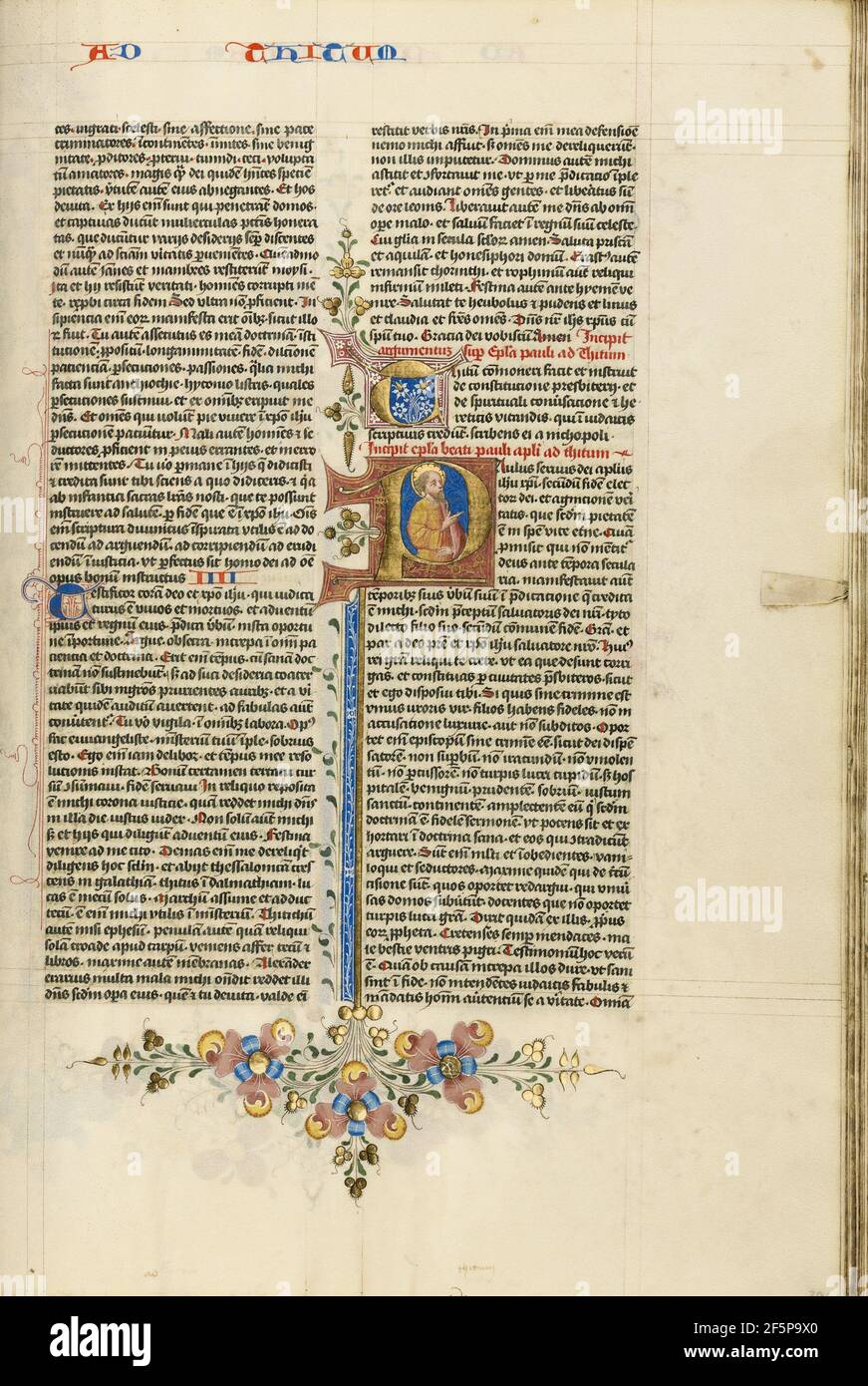 Initial P: Saint Paul. Circle of Stefan Lochner (German, died 1451 ...