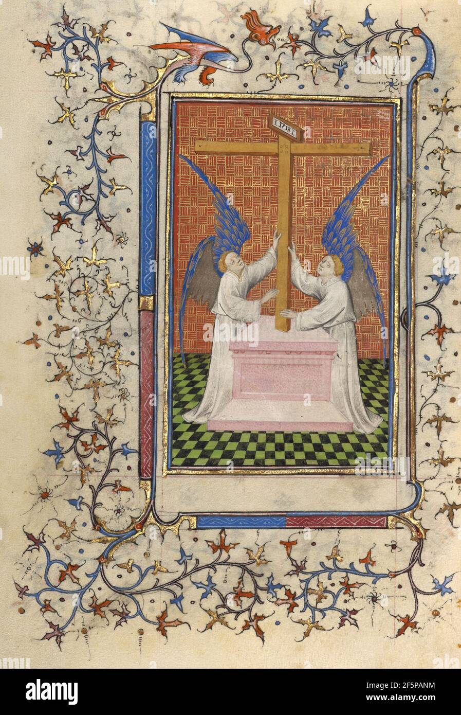 Two Angels Displaying the Cross. Unknown Stock Photo - Alamy