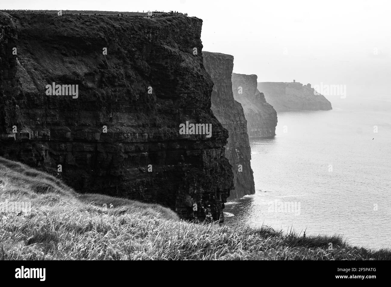 A profile view of Moher cliffs Stock Photo - Alamy