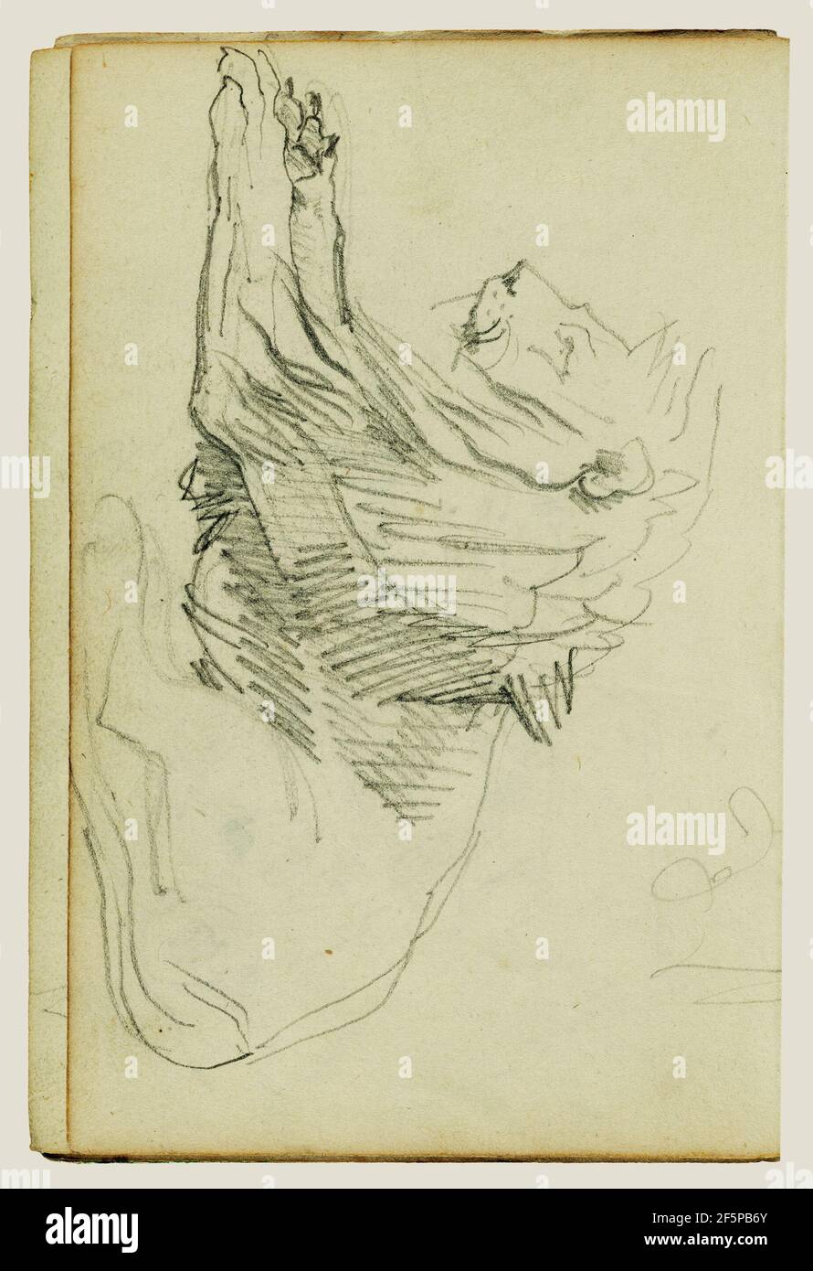 Seated lion. Théodore Géricault (French, 1791 - 1824 Stock Photo - Alamy