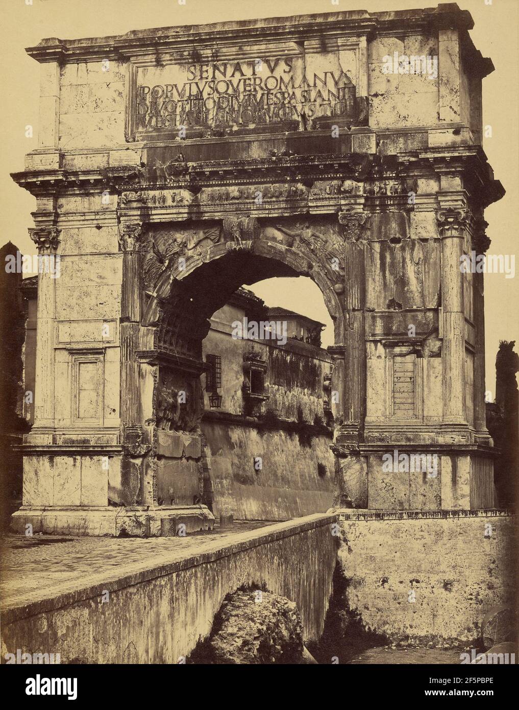 Arch of Titus. Robert Macpherson (Scottish, 1811 - 1872 Stock Photo - Alamy
