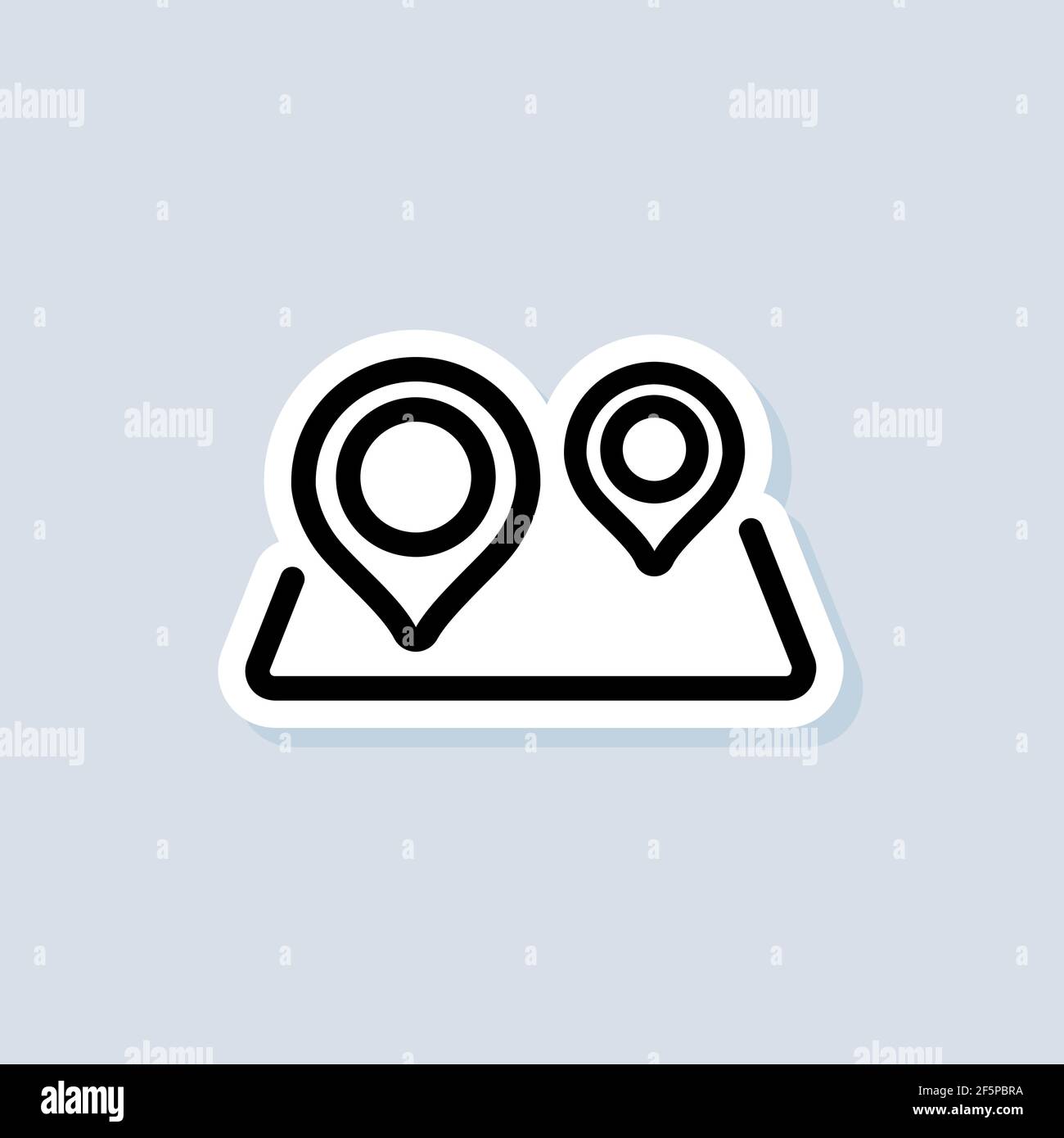 Cartography sticker. Map Location icon. Map pin. Route location. Vector ... Cartography sticker. Map Location icon. Map pin. Route location. Vector ...