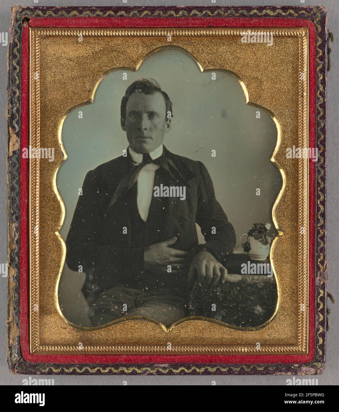 Portrait of a Seated Man. Unknown maker, American Stock Photo - Alamy