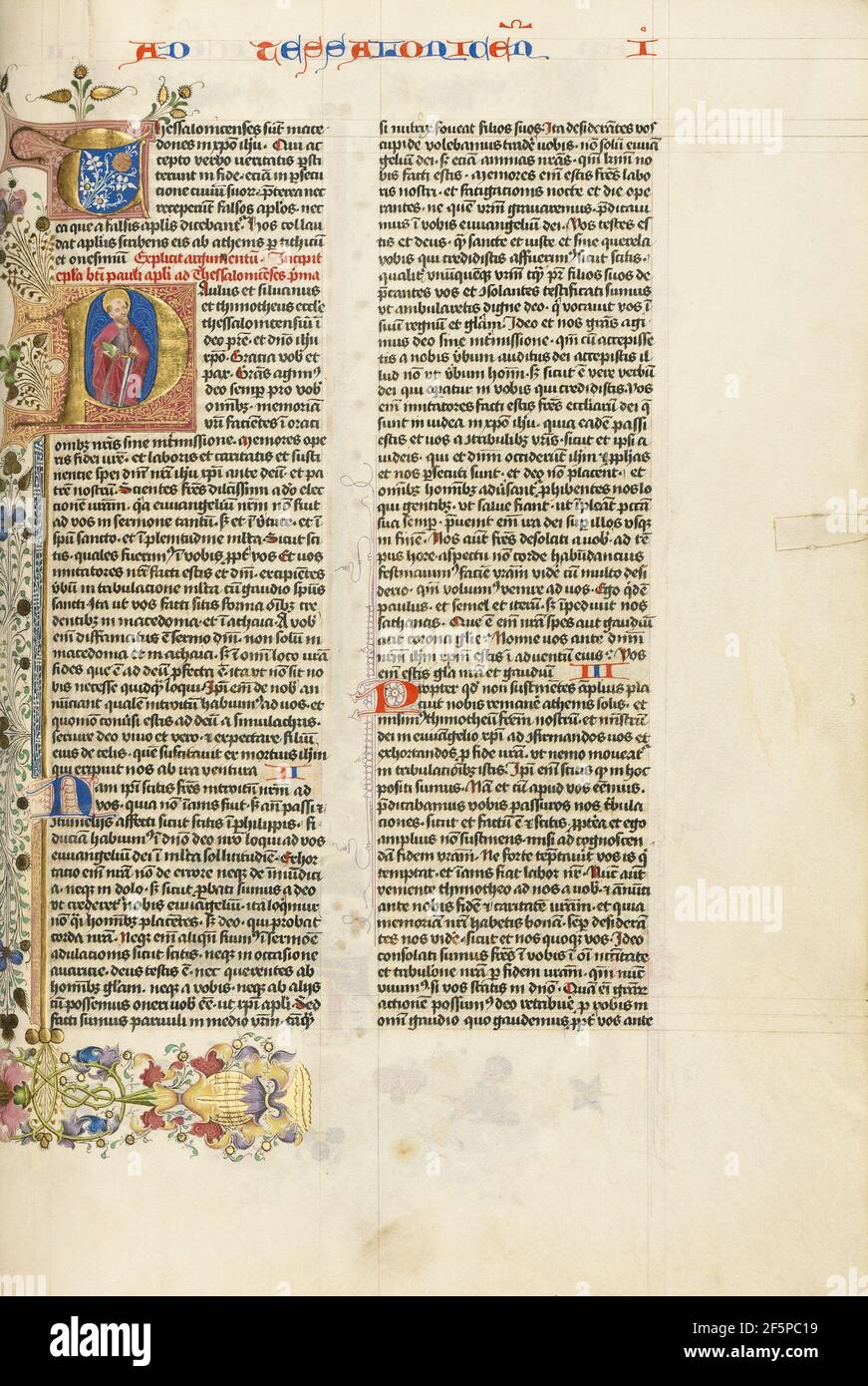 Initial P: Saint Paul with a Sword. Circle of Stefan Lochner (German ...