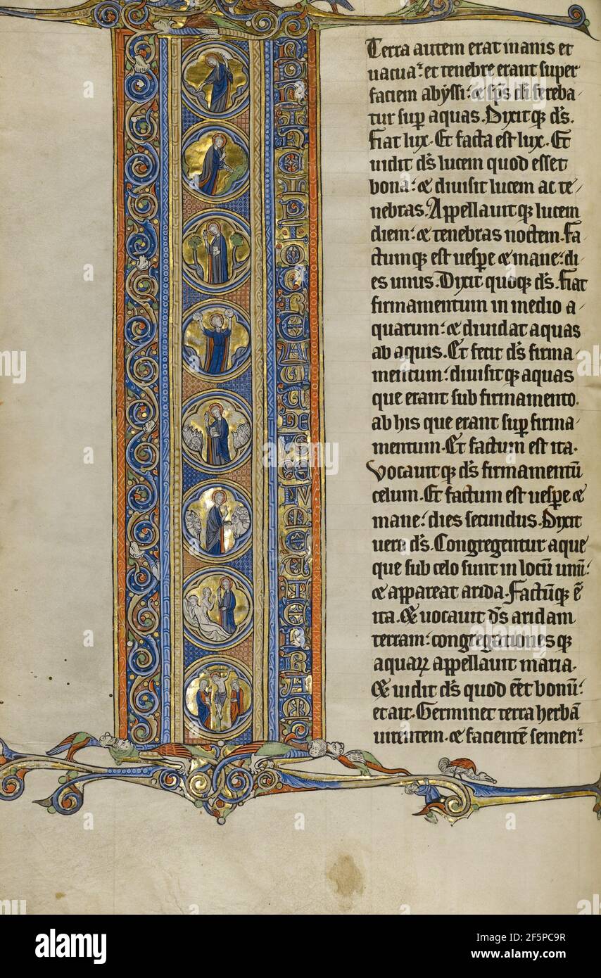 Initial I: Scenes of the Creation of the World and the Crucifixion ...