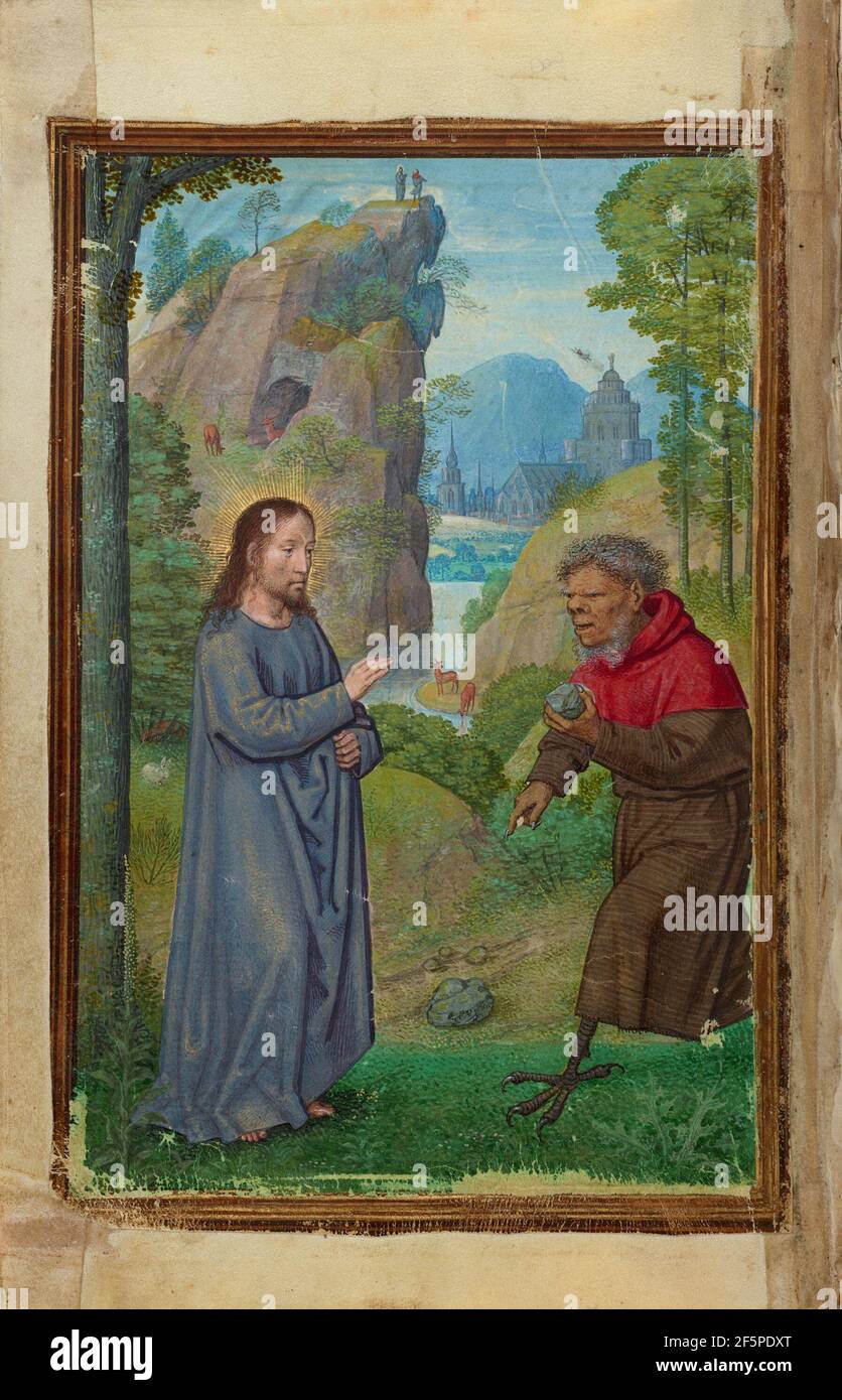 The Temptation of Christ. Simon Bening (Flemish, about 1483 - 1561 ...