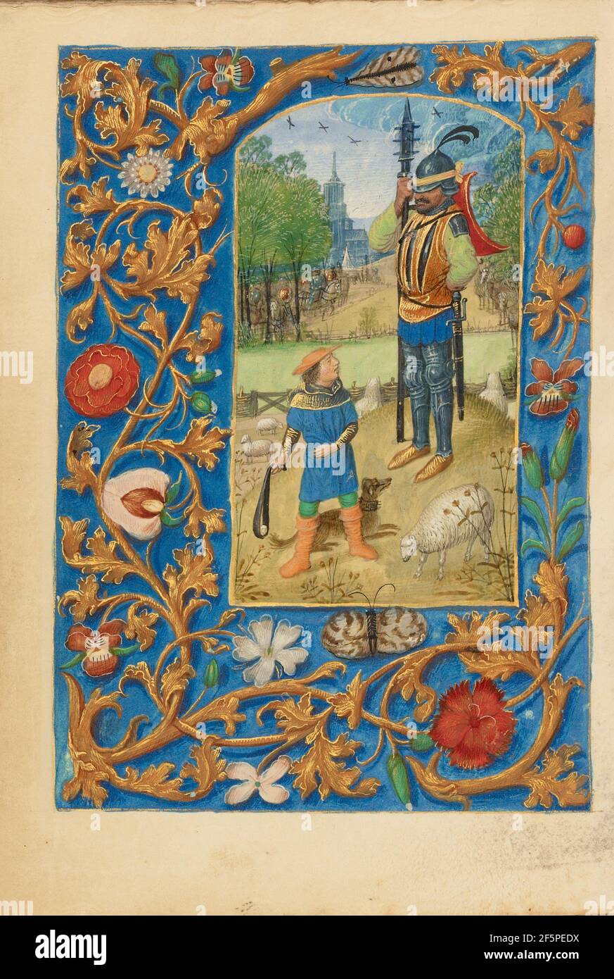David and Goliath. Master of the Dresden Prayer Book or workshop ...