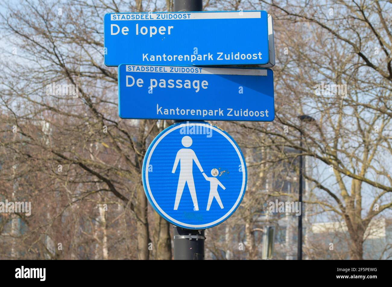 Street Sign De Loper And De Passage At Amsterdam The Netherlands 24-3 ...