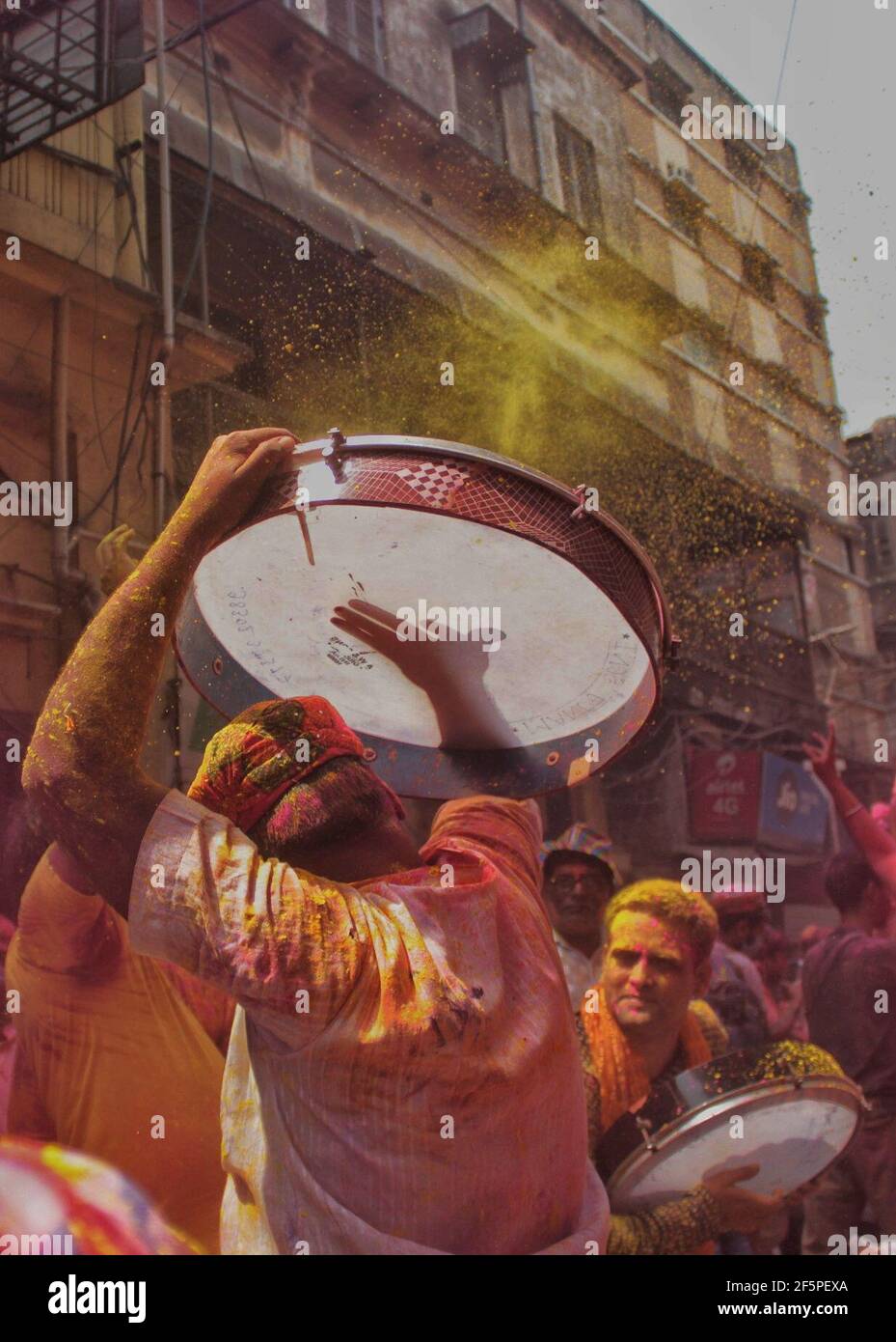 Devotees celebrate a different holi festival known as Rolls Royce Holi ...