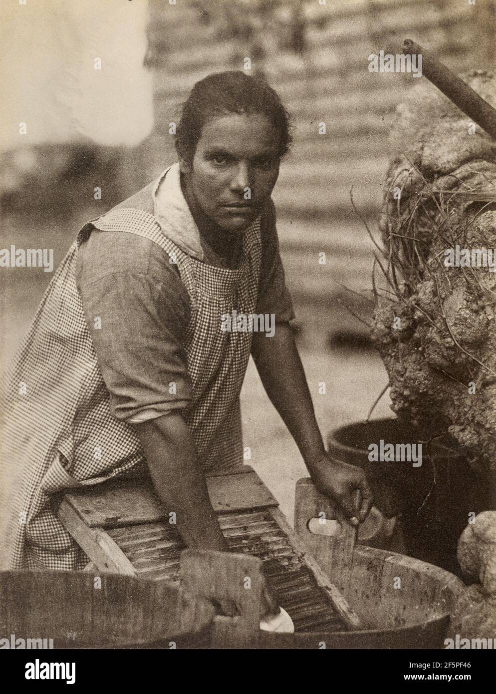 Laundry Day, North Carolina. Doris Ulmann (American, 1882 - 1934 Stock ...
