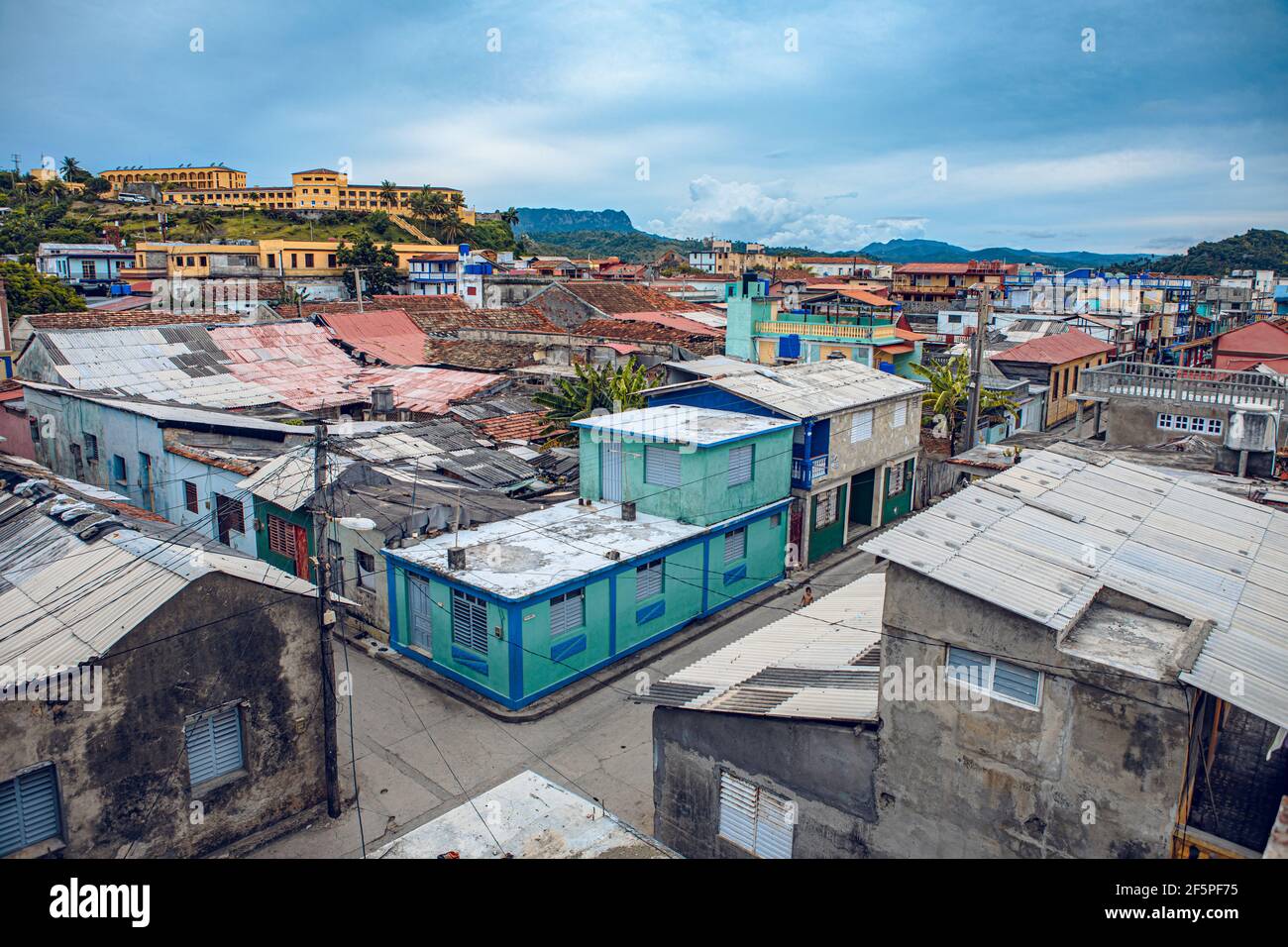 Baracoa, Cuba - October 25, 2019: Aerial view of Baracoa, Cuba Stock ...