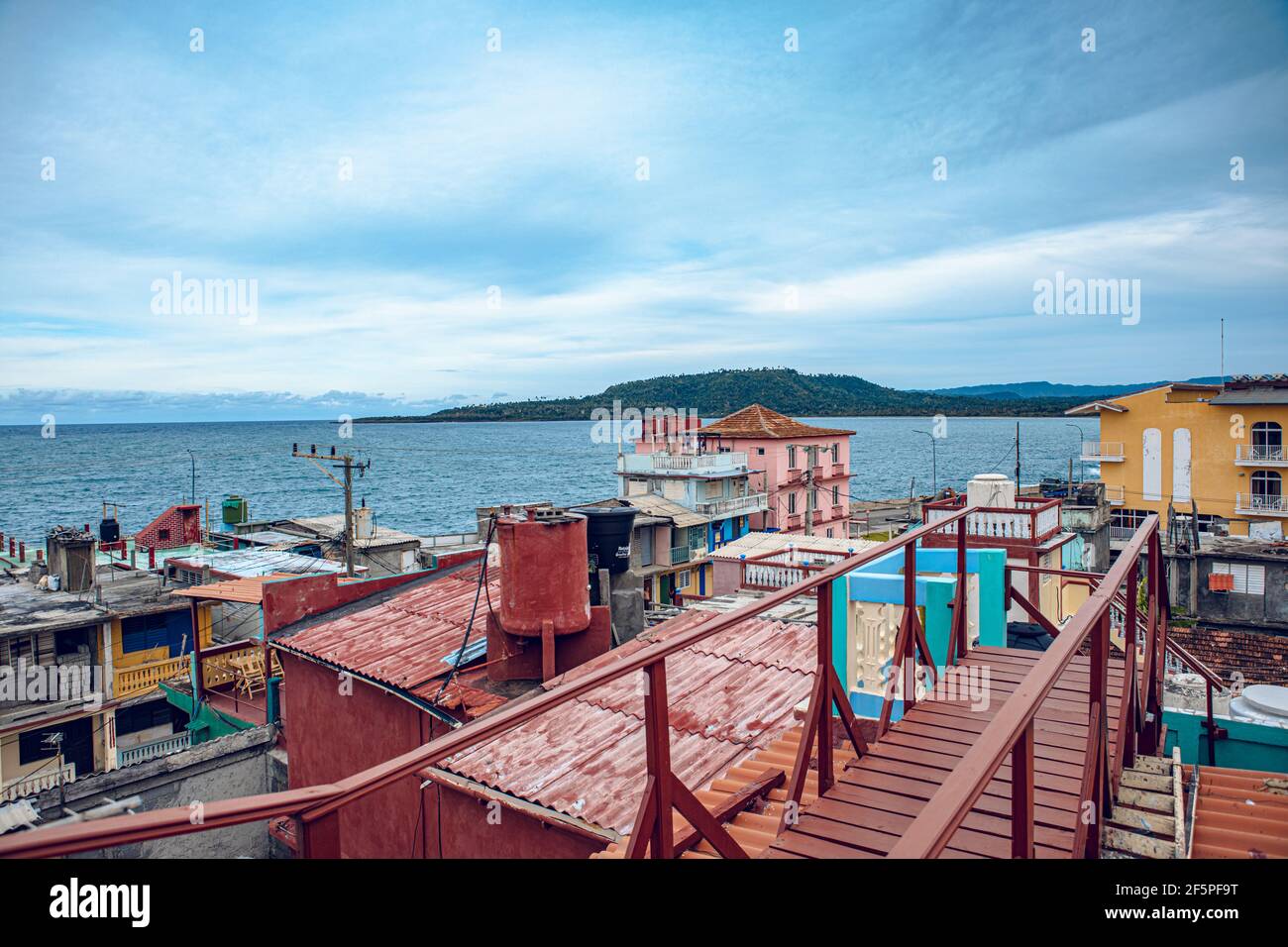 Baracoa, Cuba - October 25, 2019: Aerial view of Baracoa, Cuba Stock ...