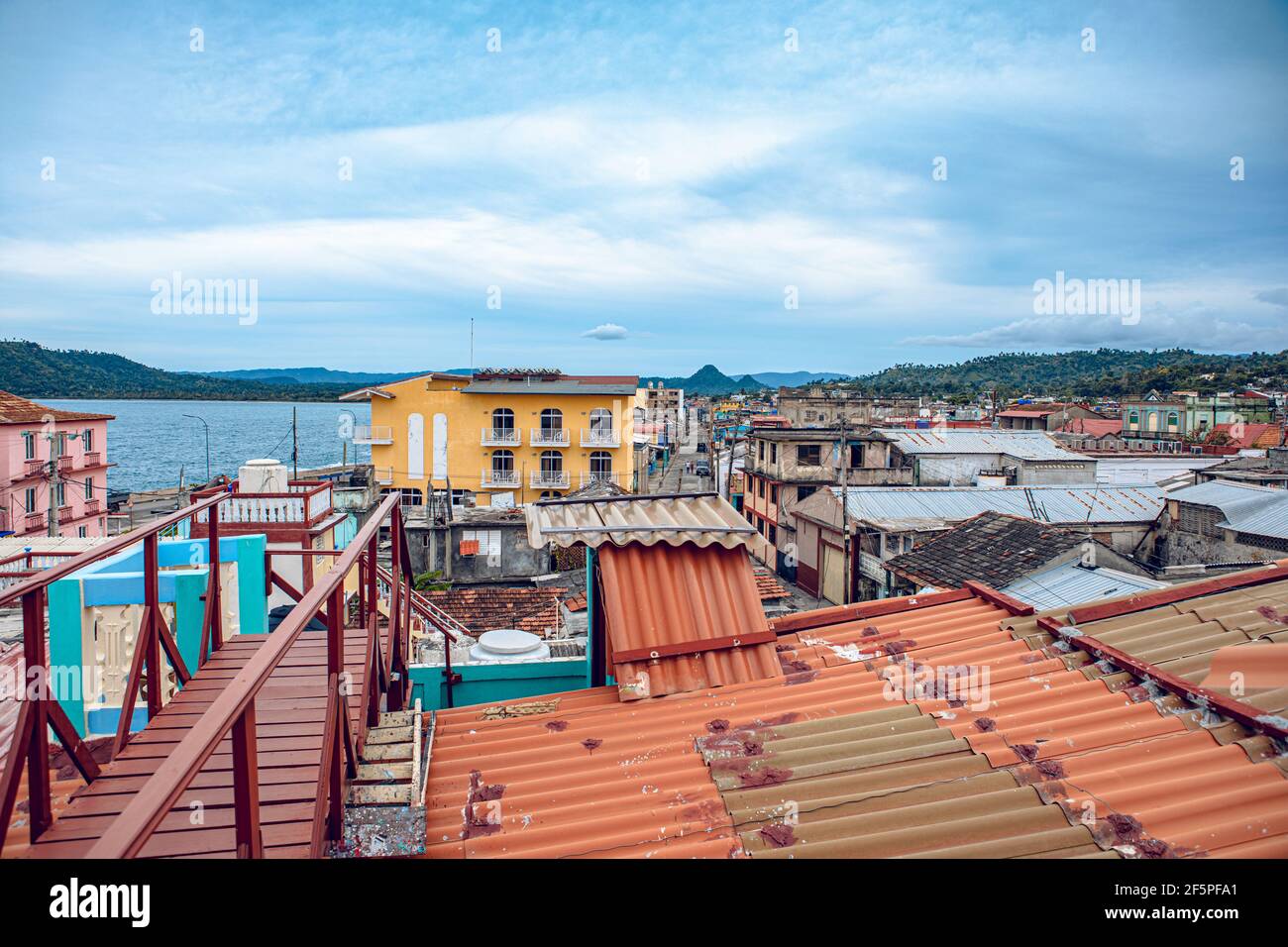 Baracoa, Cuba - October 25, 2019: Aerial view of Baracoa, Cuba Stock ...