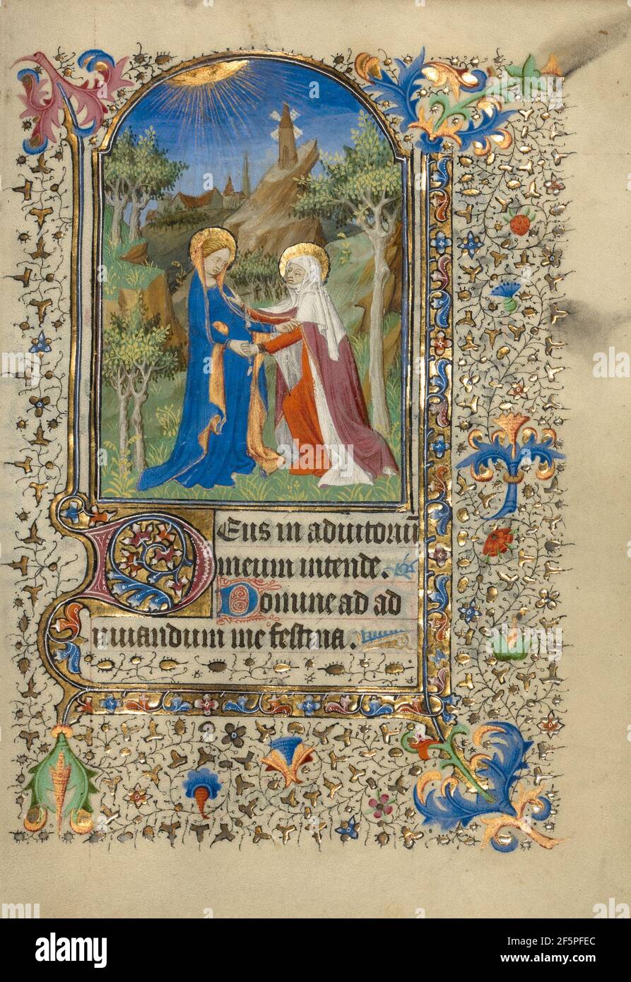 The Visitation. Master of the Harvard Hannibal (French, active Paris ...