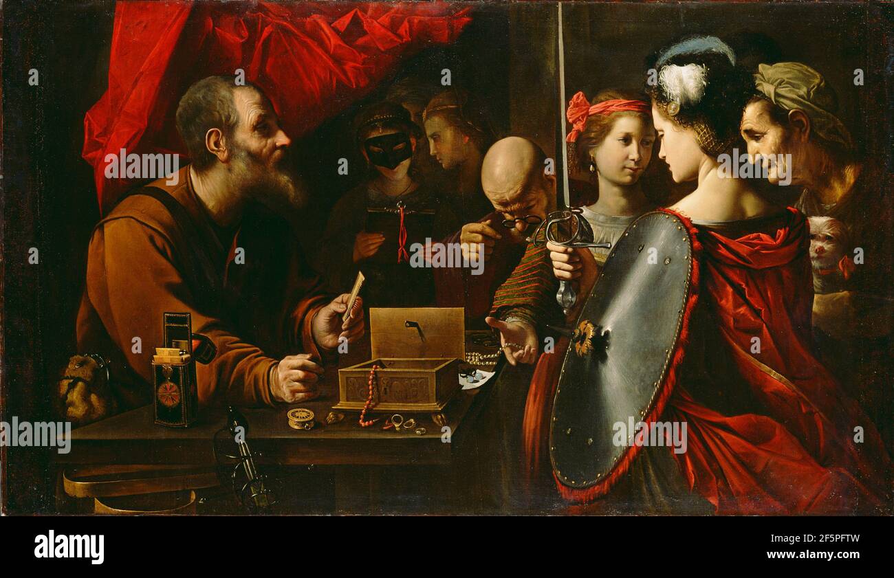 Achilles among the Daughters of Lycomedes. Pietro Paolini (Italian ...