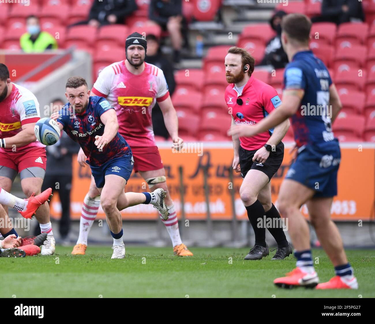 Ashton Gate Stadium, Bristol, UK. 27th Mar, 2021. Premiership Rugby ...