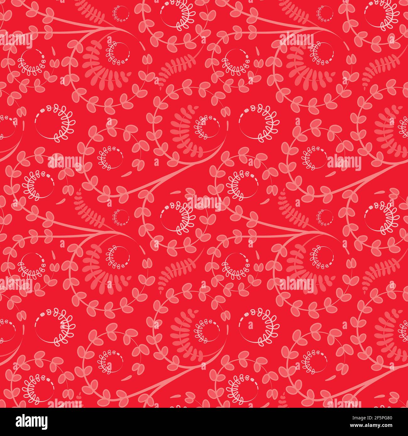 Seamless texture, pattern on a square background - flowers and leaves ...