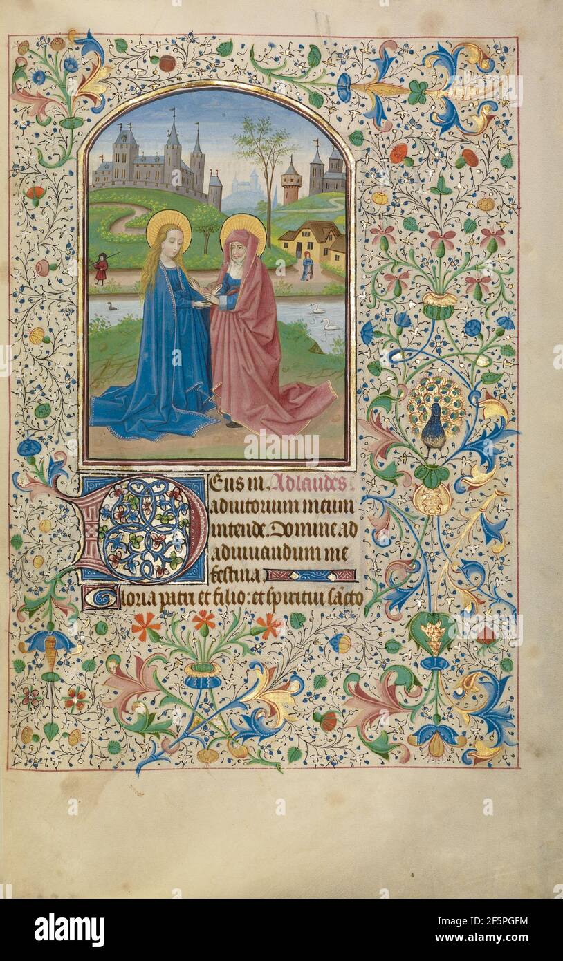The Visitation. Willem Vrelant (Flemish, died 1481, active 1454 - 1481 ...