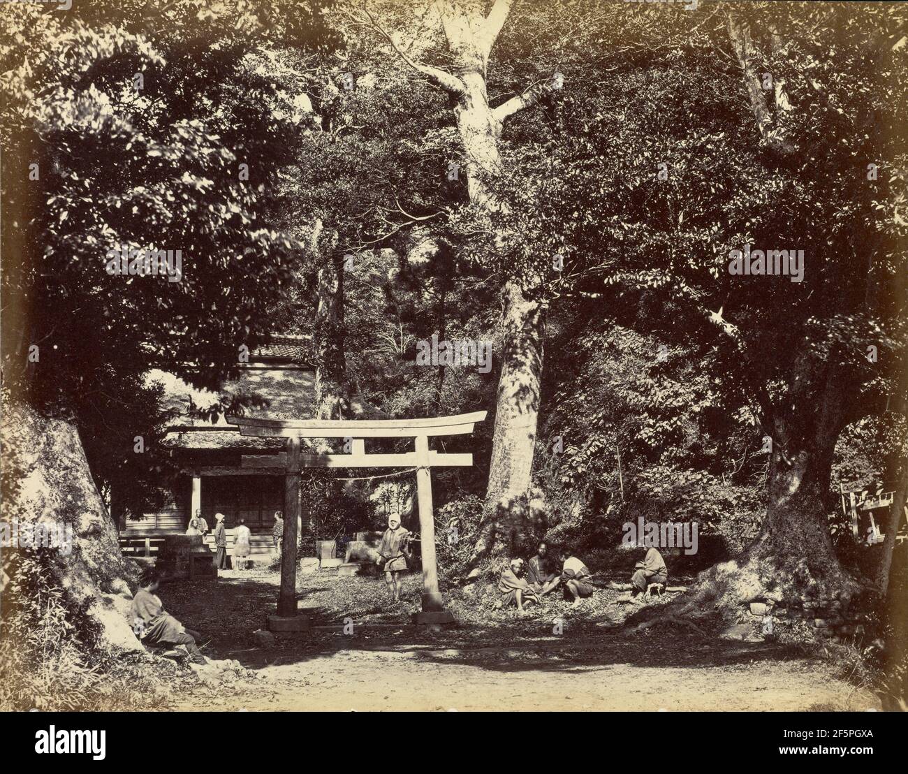 Temple at Homoko. Felice Beato (English, born Italy, 1832 - 1909 Stock ...