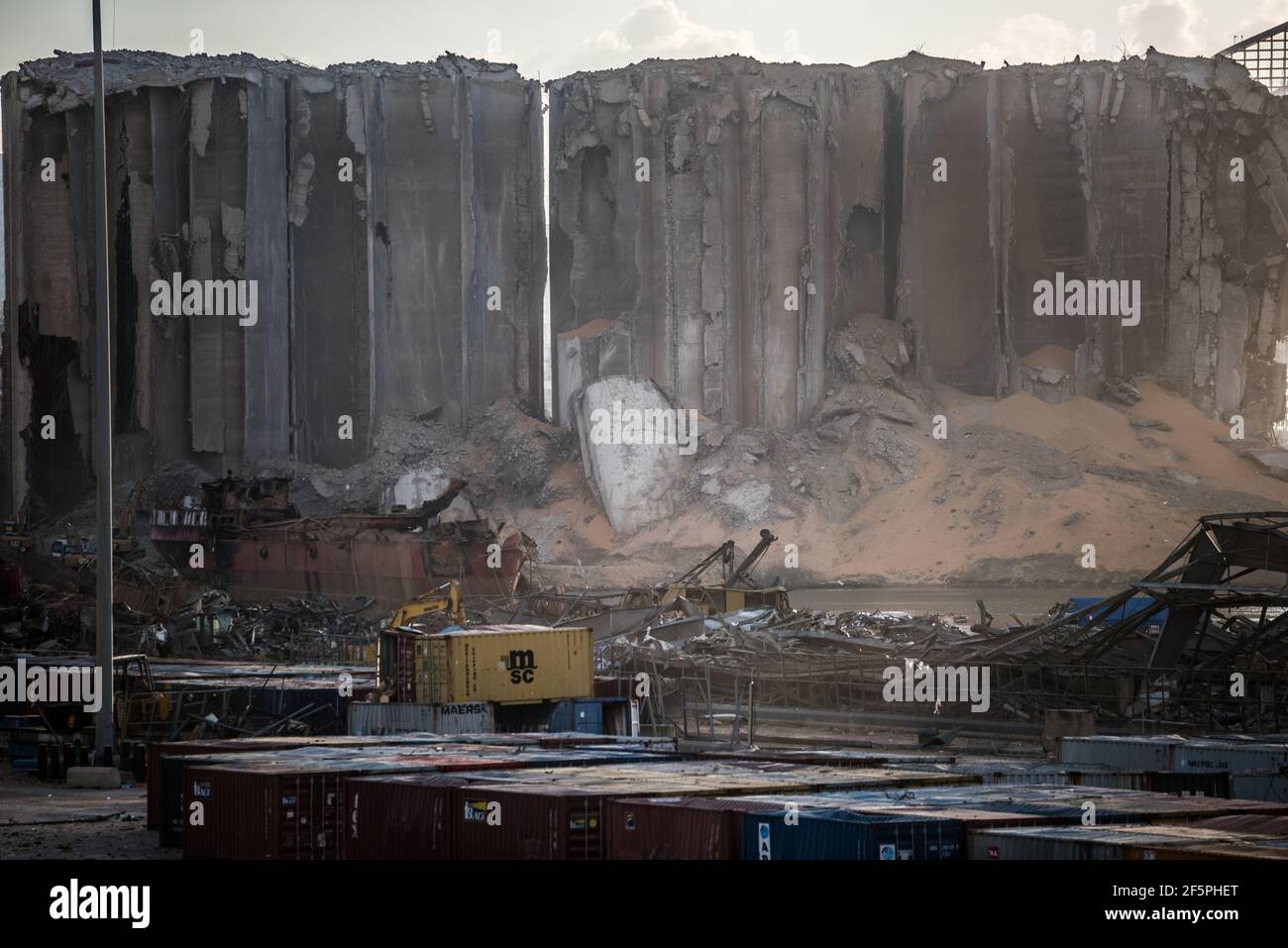 Beirut Port 4th of August 2021 Explosion Stock Photo - Alamy