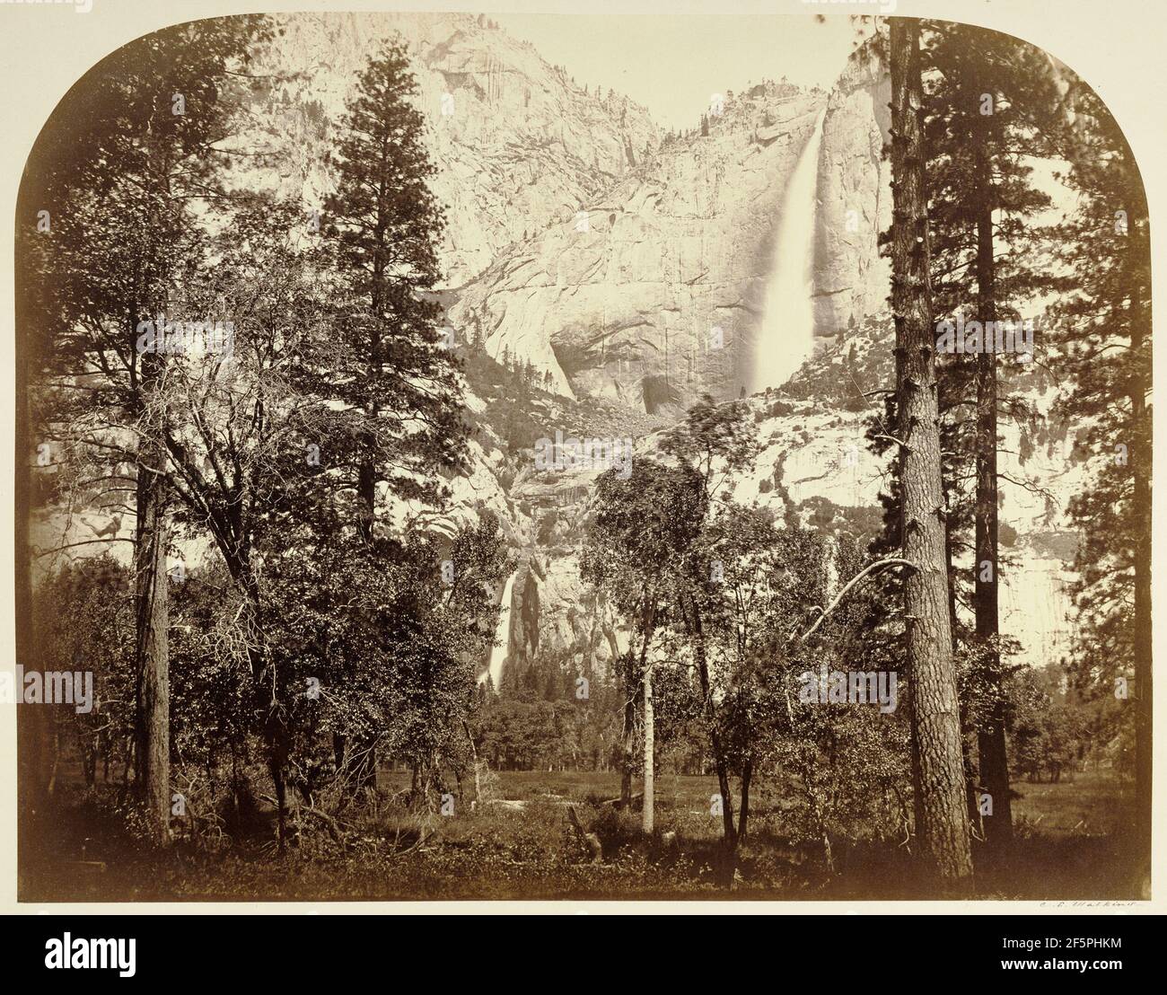 Yo Semite Falls (from the Upper House) 2477 ft.. Carleton Watkins ...