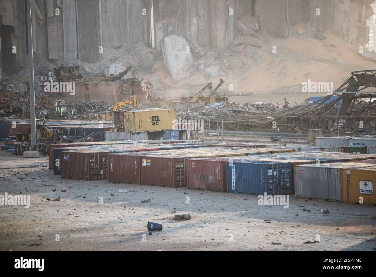 Beirut Port 4th of August 2021 Explosion Stock Photo - Alamy