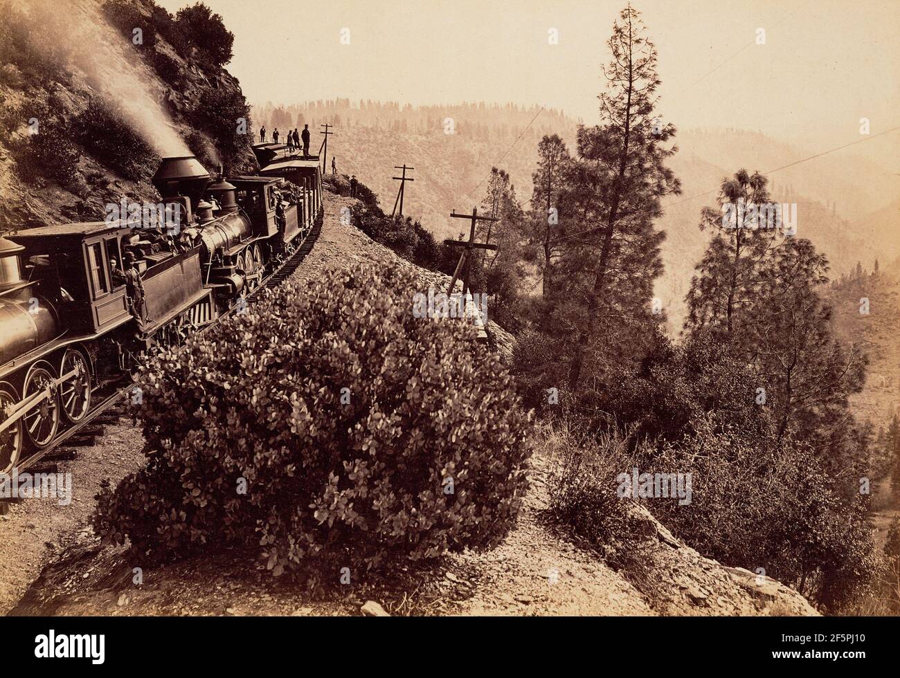 Cape Horn, C.P.R.R.. Carleton Watkins (American, 1829 - 1916 Stock ...