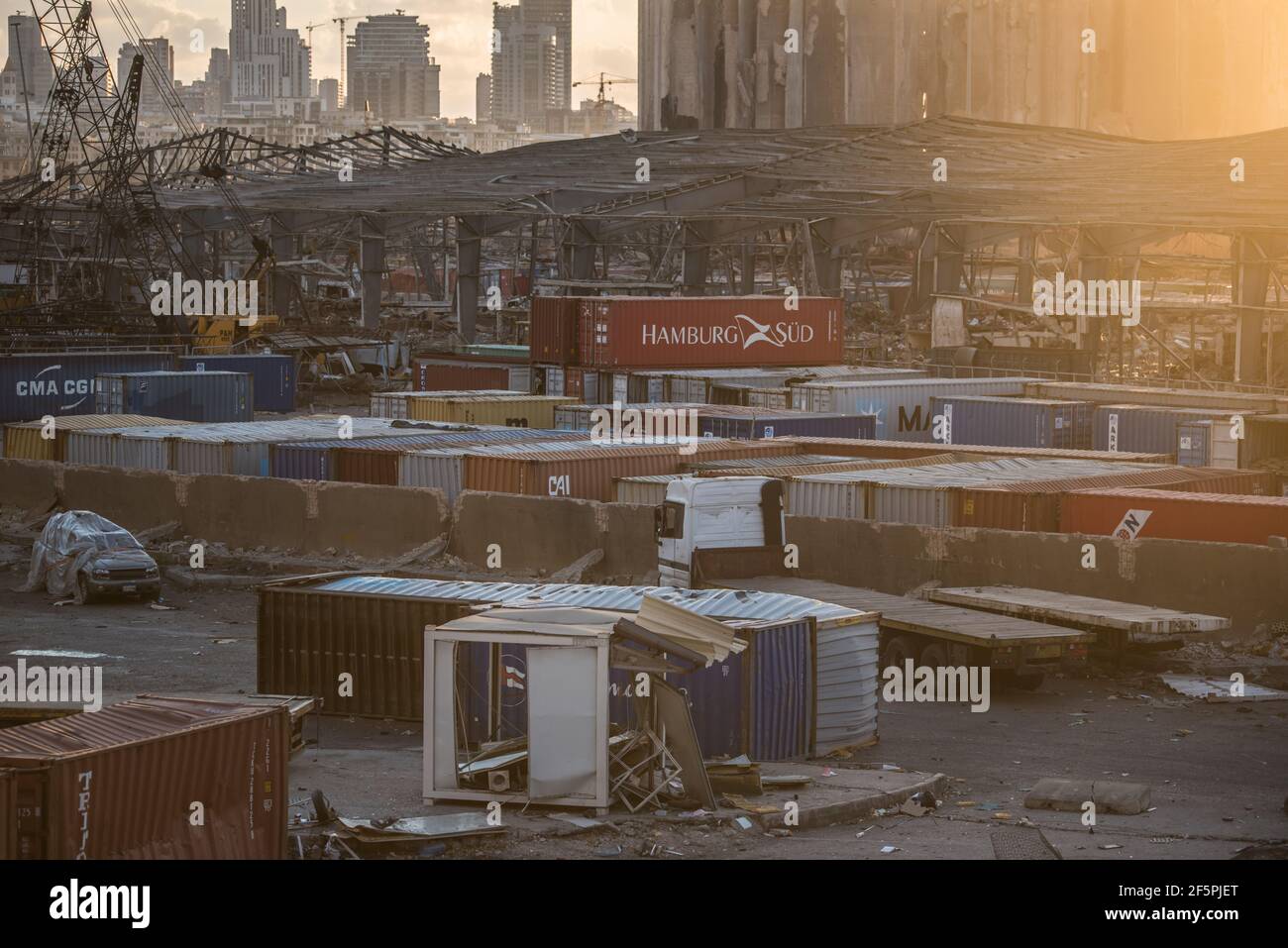 Beirut Port 4th of August 2021 Explosion Stock Photo - Alamy