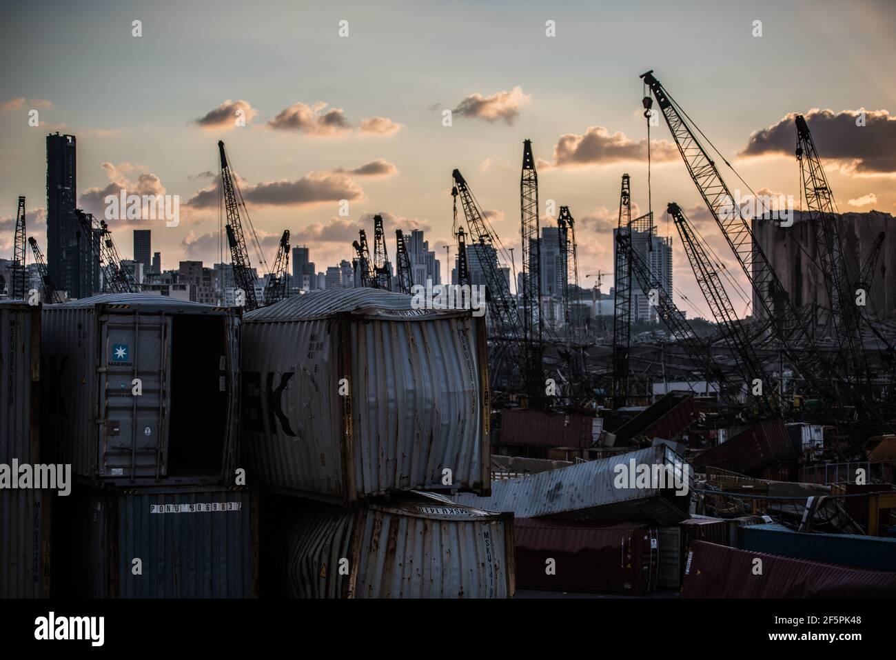 Beirut Port 4th of August 2021 Explosion Stock Photo - Alamy