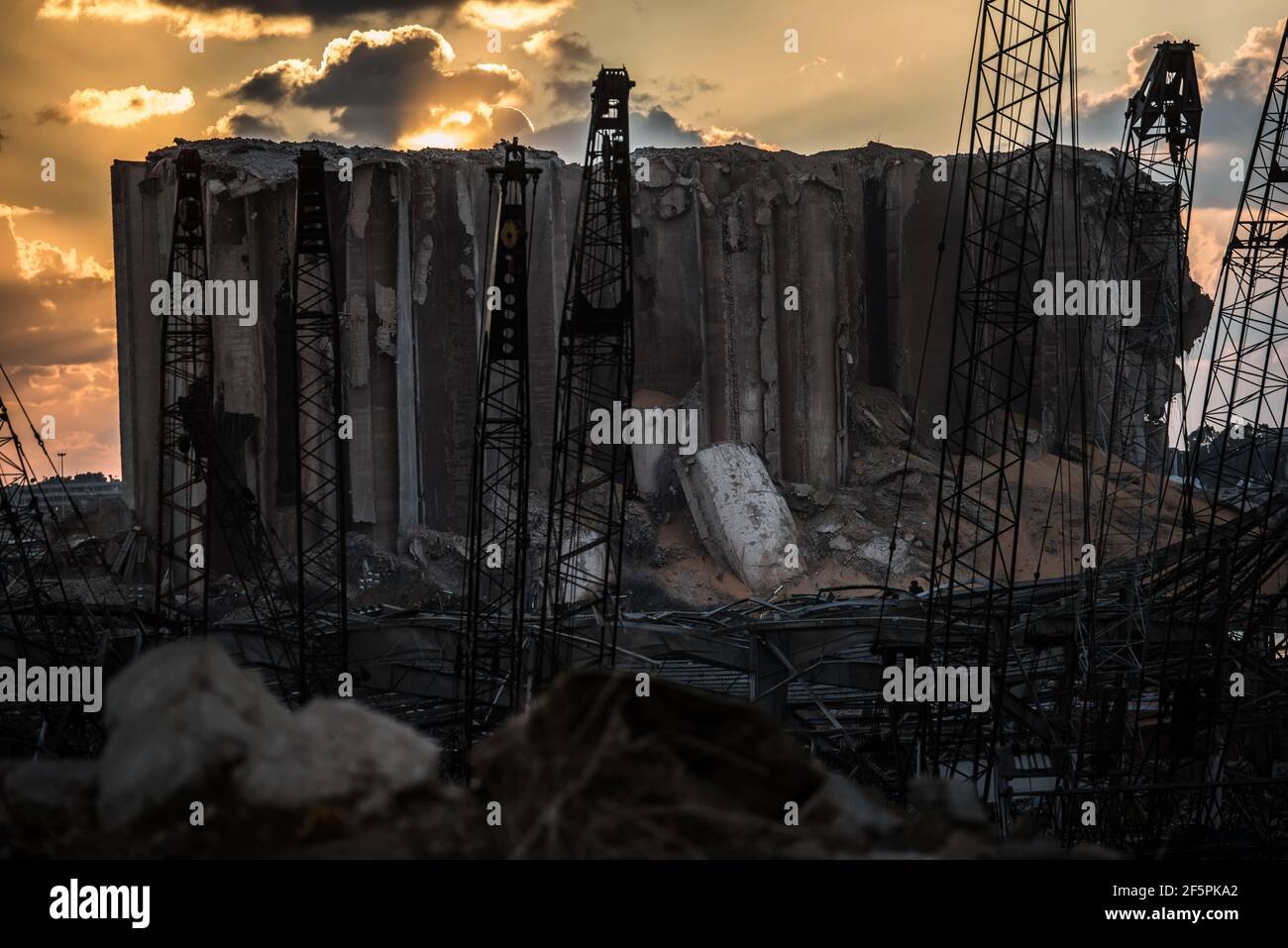 Beirut Port Explosion 4th of August Stock Photo - Alamy
