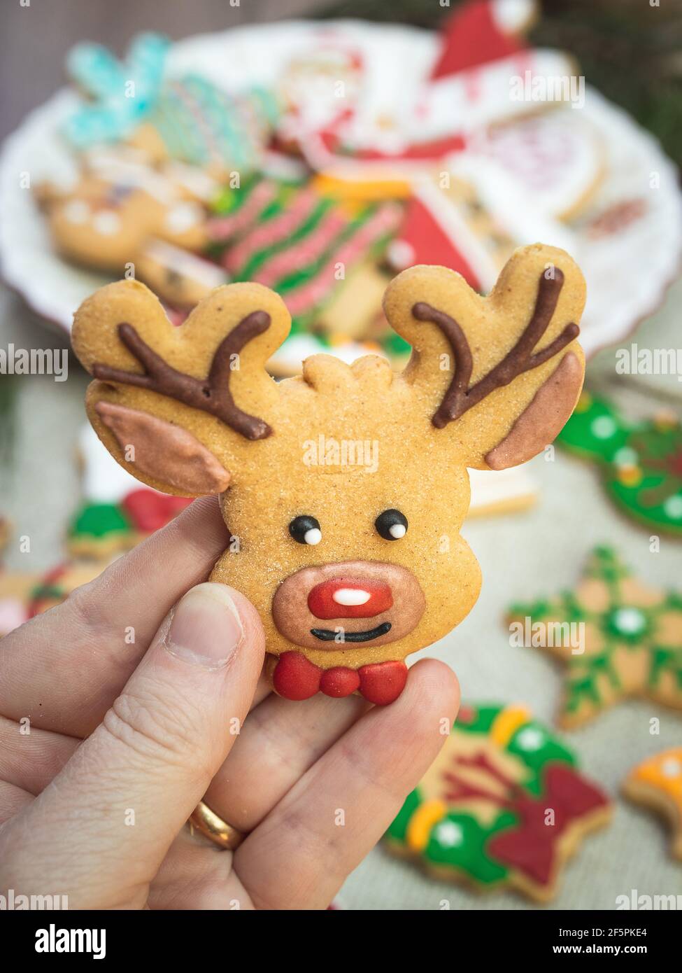 Christmast home made cookies gingerbread Stock Photo - Alamy