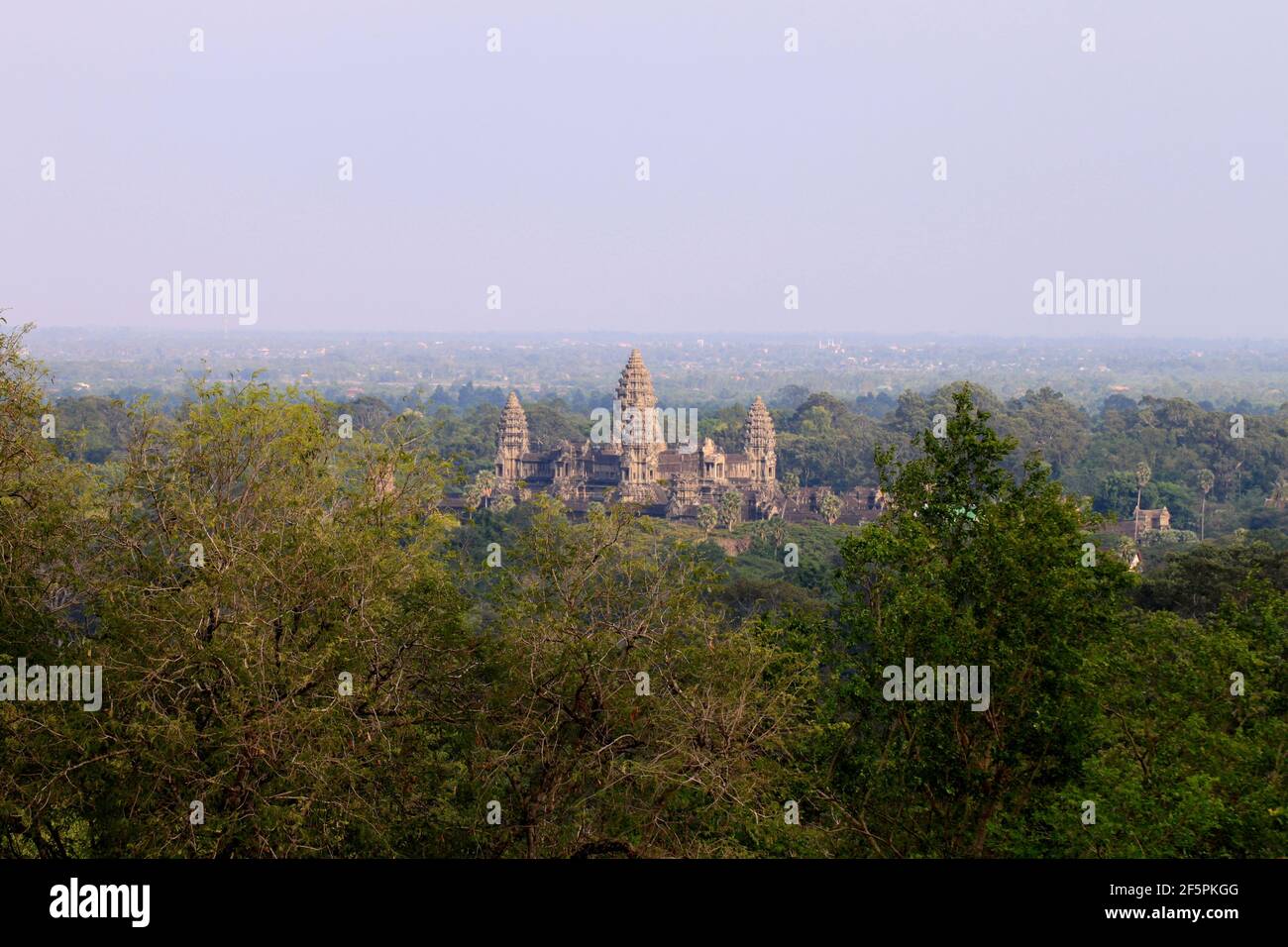 Top view of Angkor Wat temple Stock Photo - Alamy