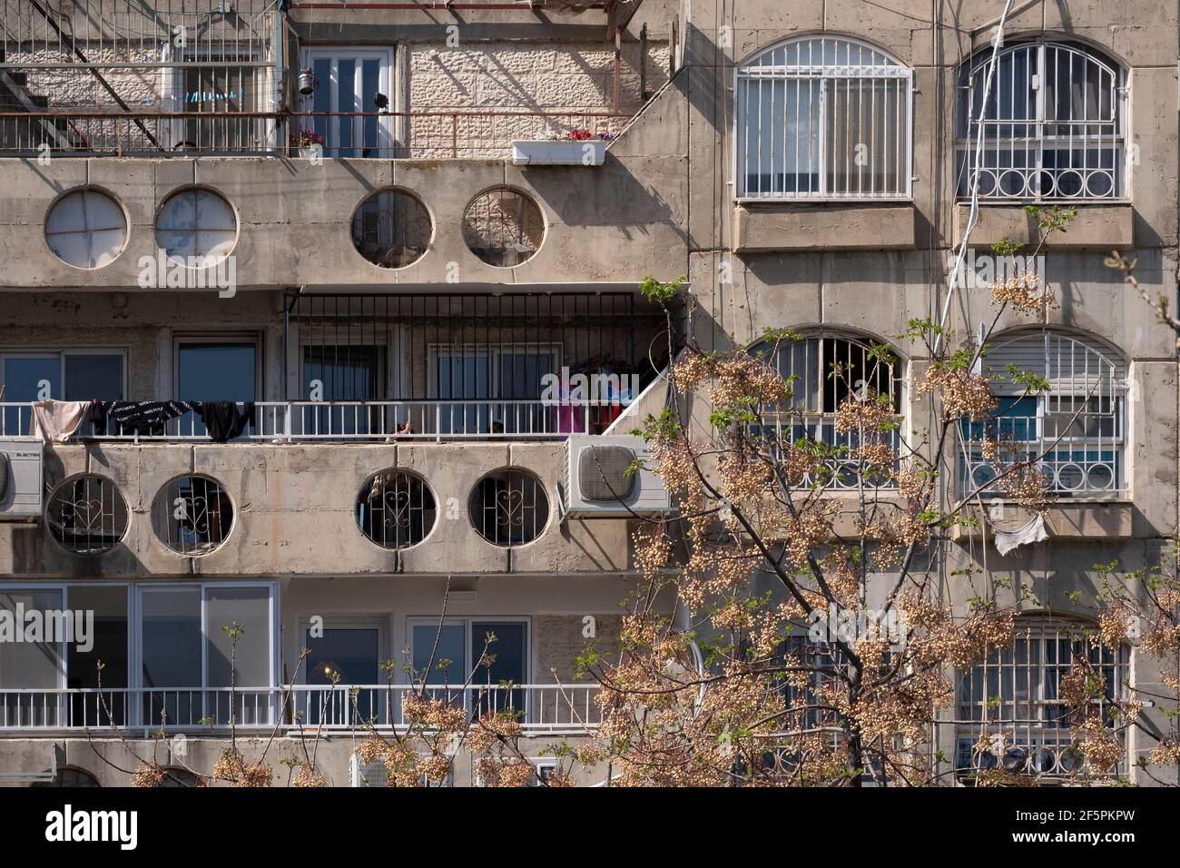 A residential building in Musrara neighbourhood also known by its ...