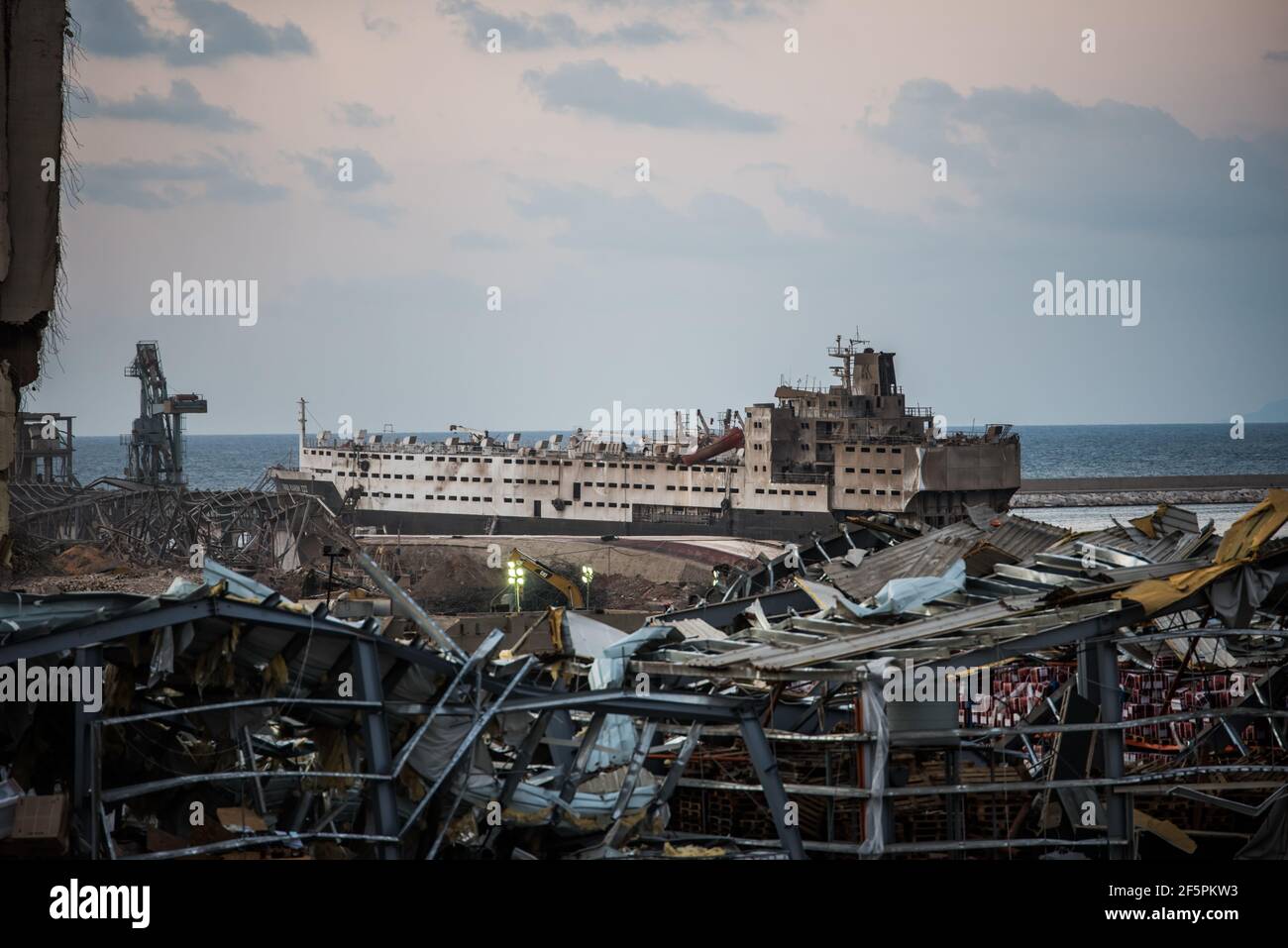 Beirut Port 4th of August 2021 Explosion Stock Photo - Alamy