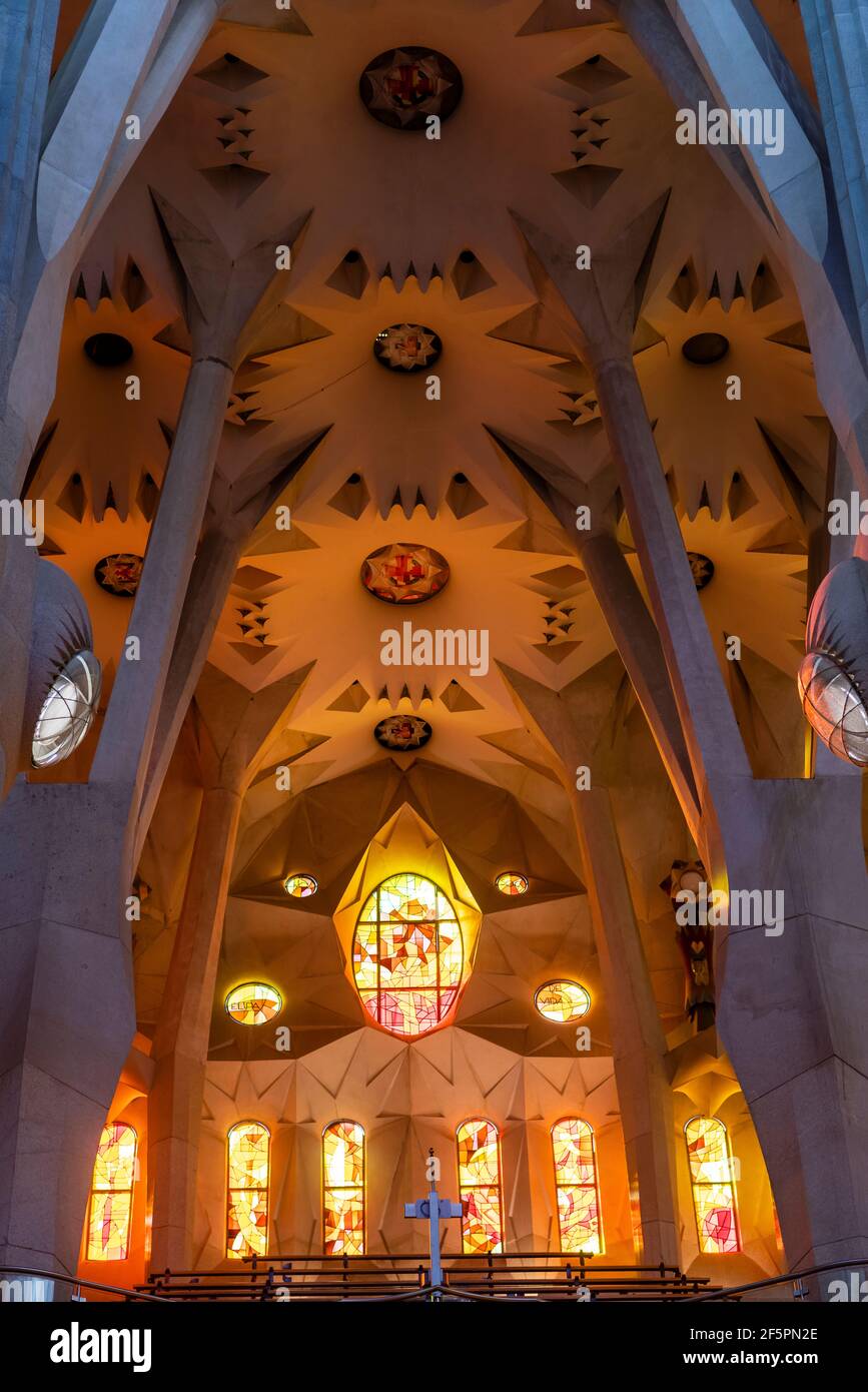 Basílica de la Sagrada Familia; (Basilica of the Holy Family),architect ...