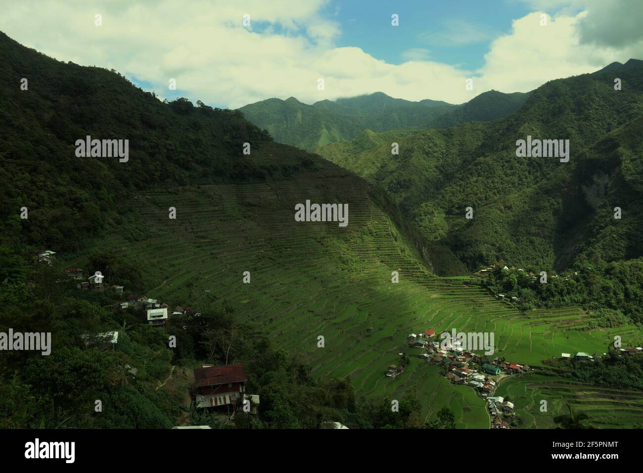Amazing landscape of the mountainous terrace in northern Luzon Stock ...