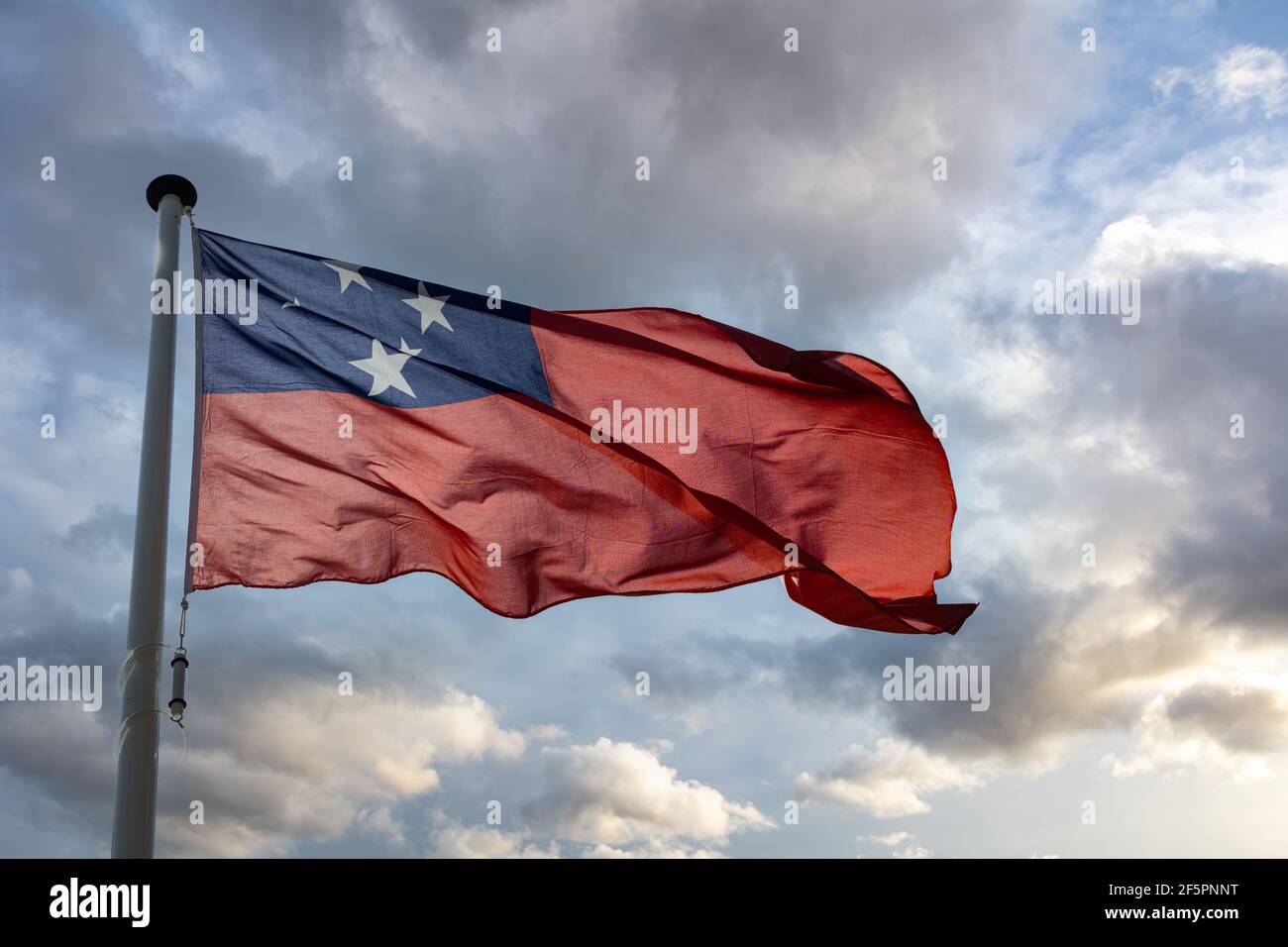 Samoan flag hi-res stock photography and images - Alamy