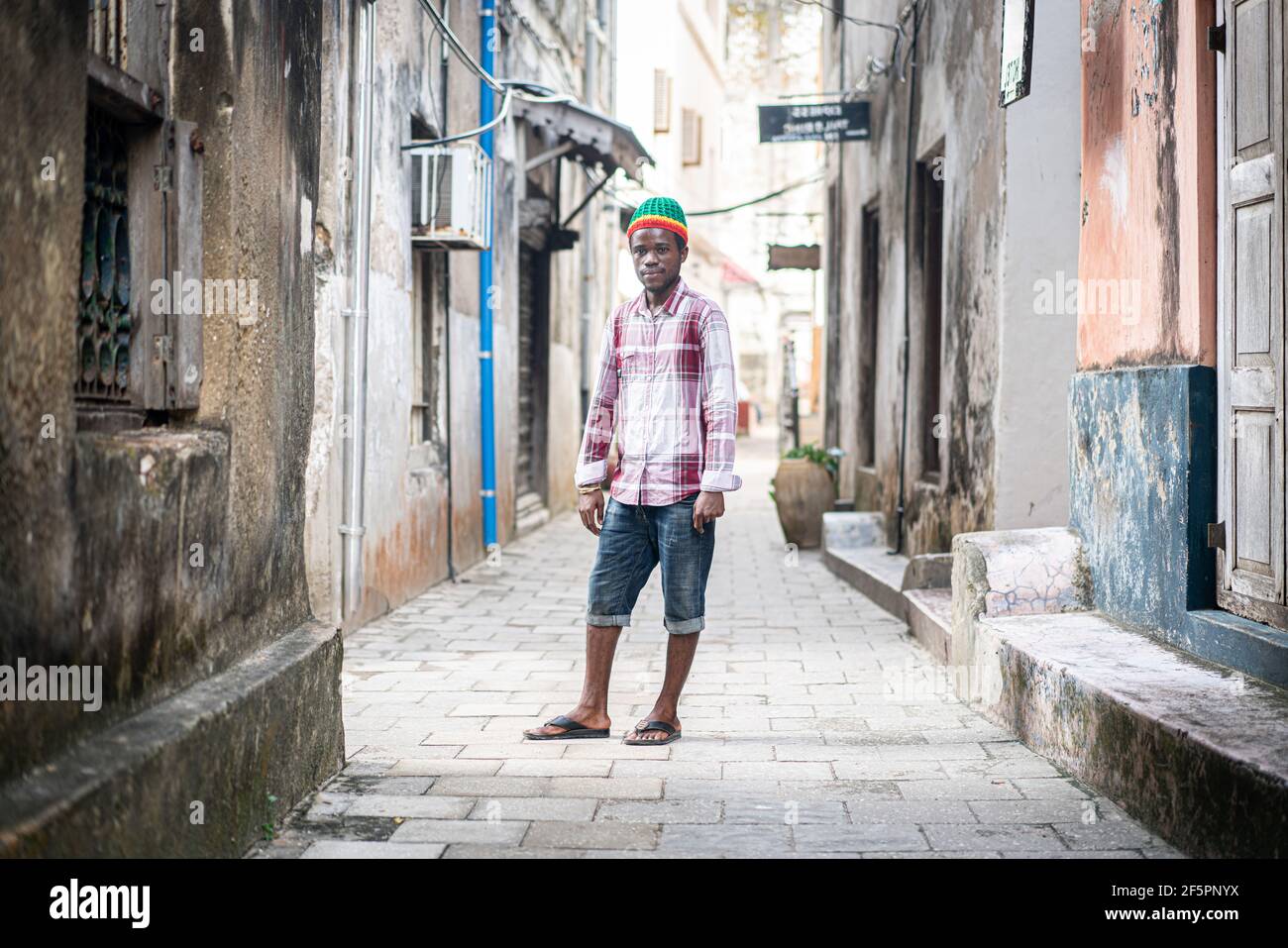One african man walking alone hi-res stock photography and images - Alamy