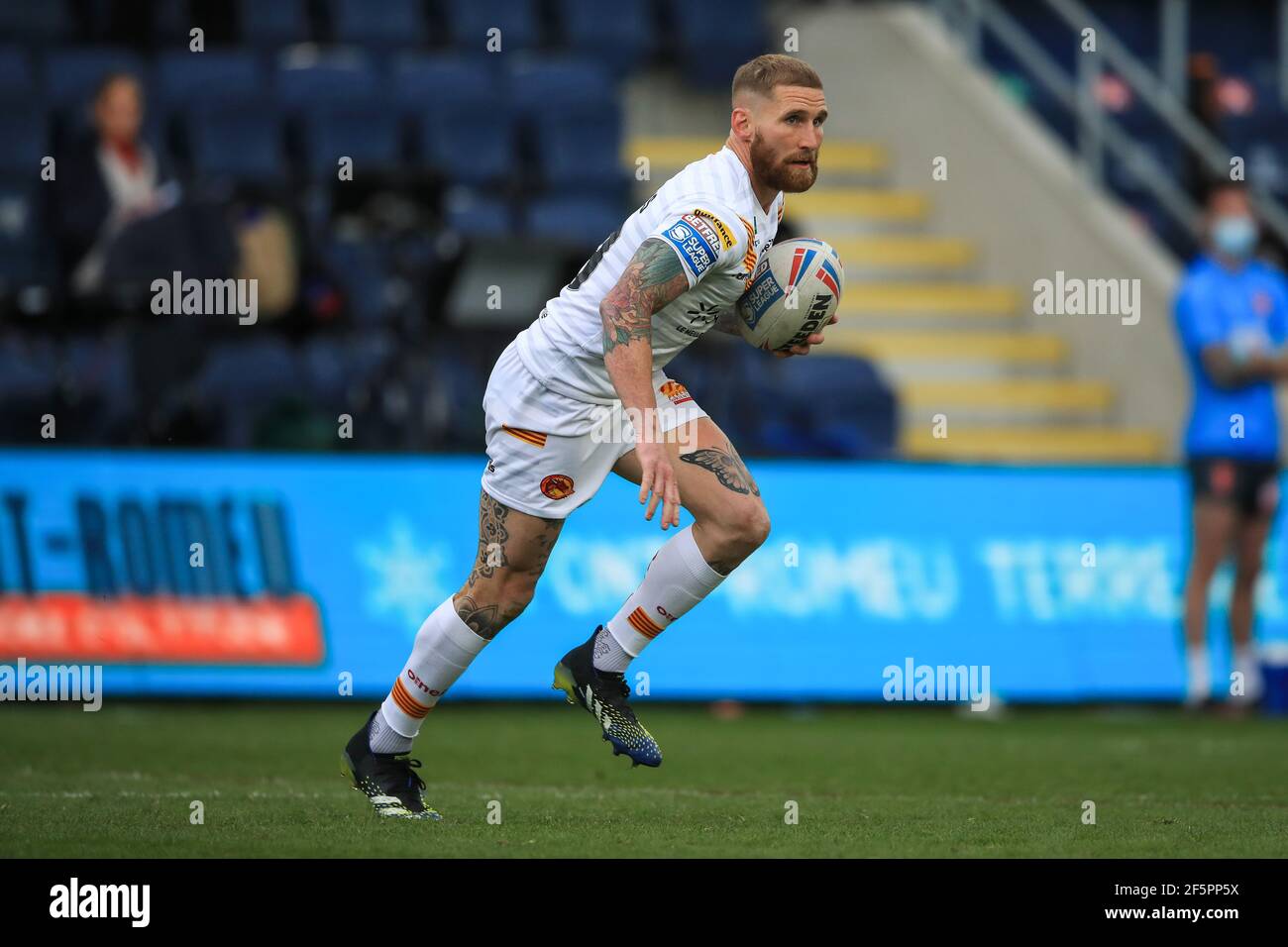 Sam Tomkins (29) of Catalans Dragons in action in, on 3/27/2021. (Photo ...