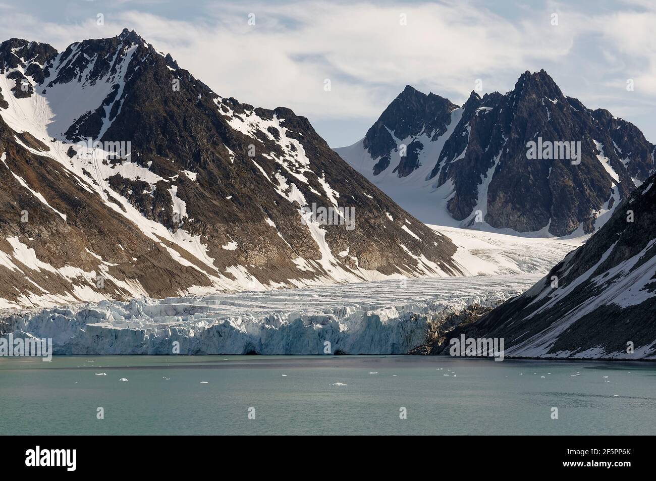 Glacier scenery in Spitsbergen Island, Svalbard Stock Photo - Alamy