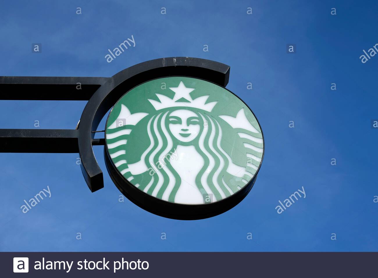 Starbucks Coffee shop sign Stock Photo - Alamy