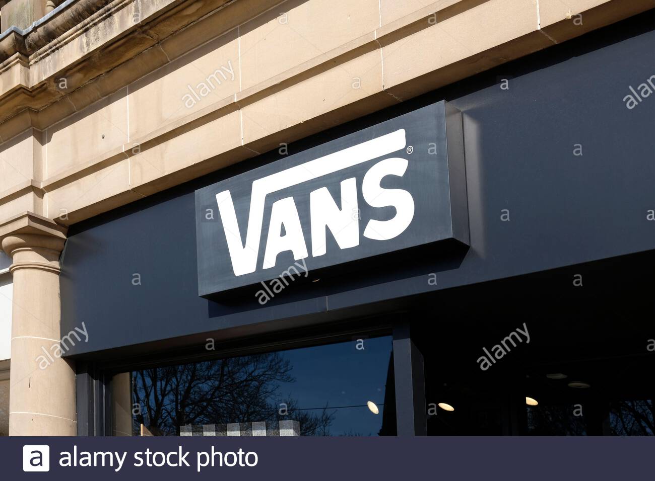 Vans Sign, shoes and clothing retailer, Princes Street, Edinburgh ...