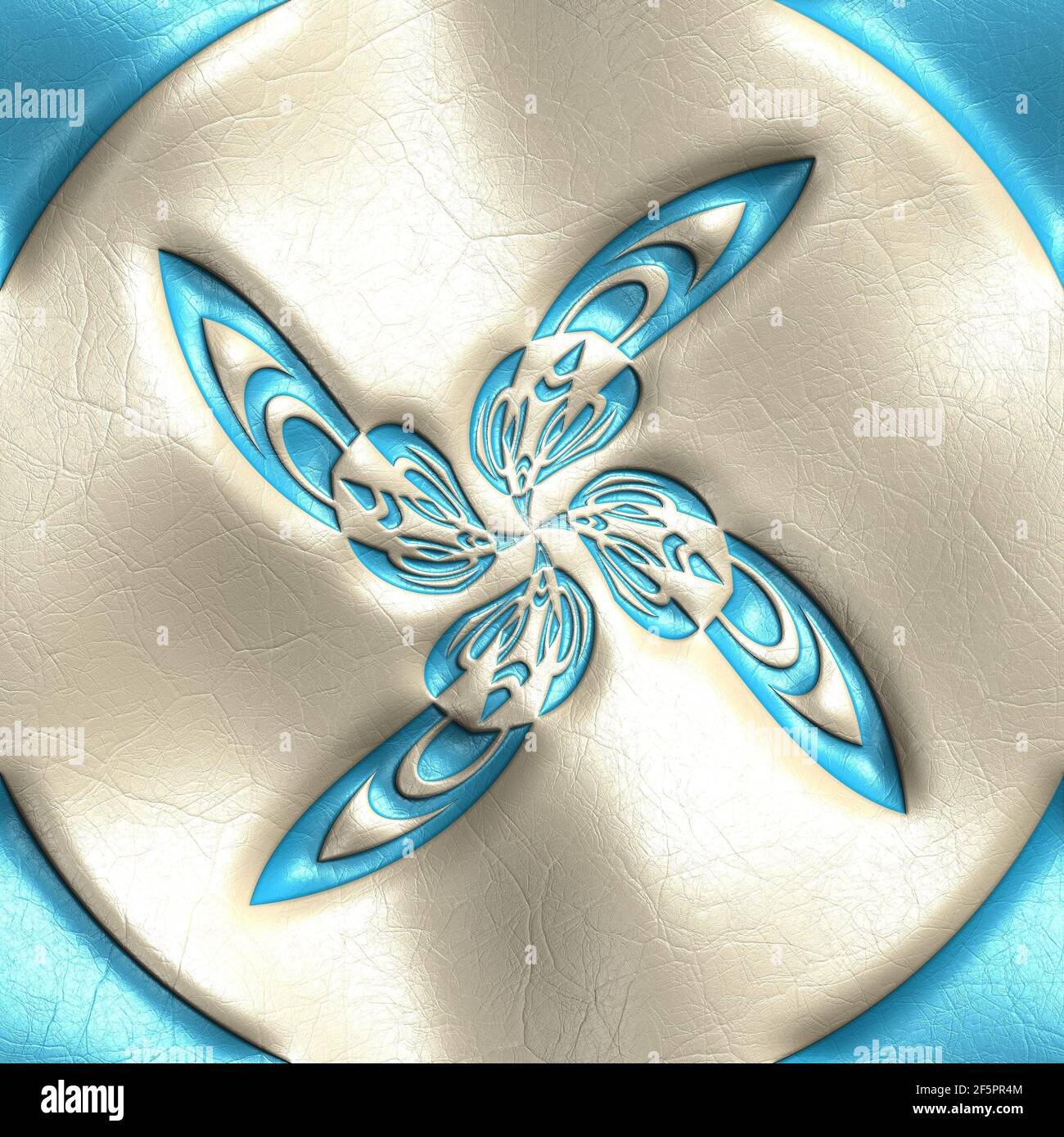 Luxury background tile with embossed pattern on leather Stock Photo - Alamy