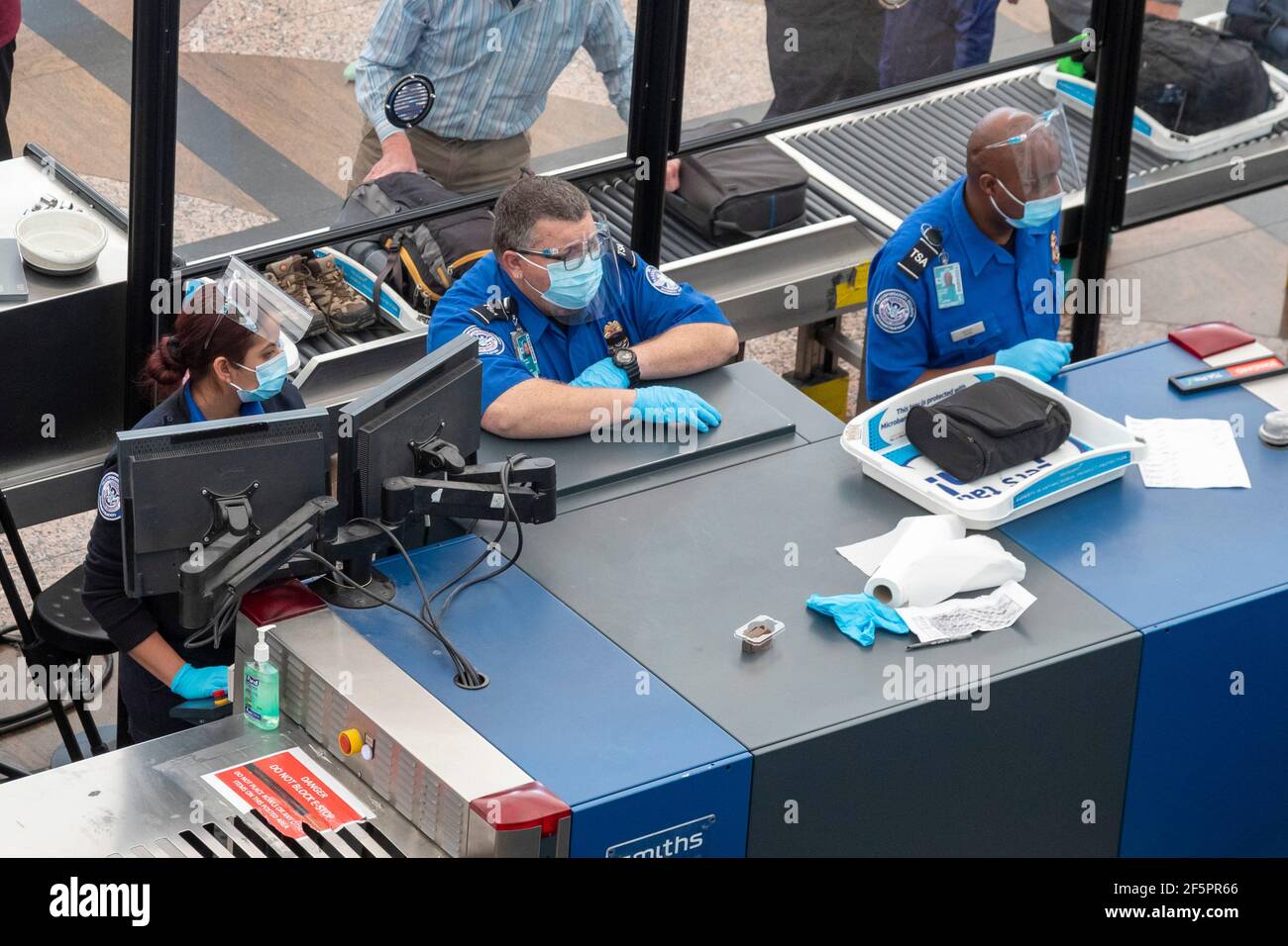 Denver, Colorado - TSA security screeners at Denver International ...