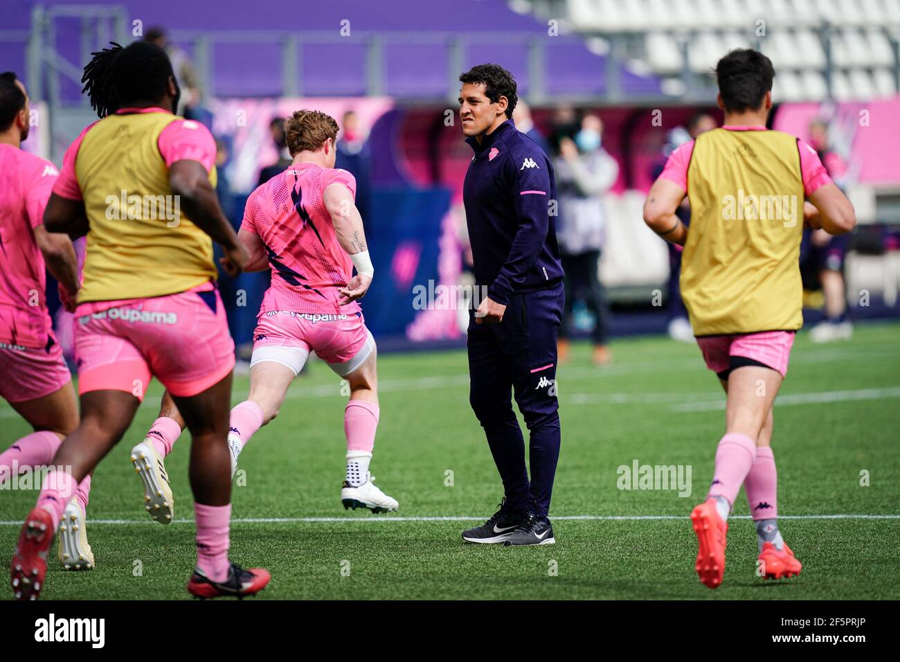 Julien Arias (SFP), coach of SFP during the rugby TOP 14 match between ...