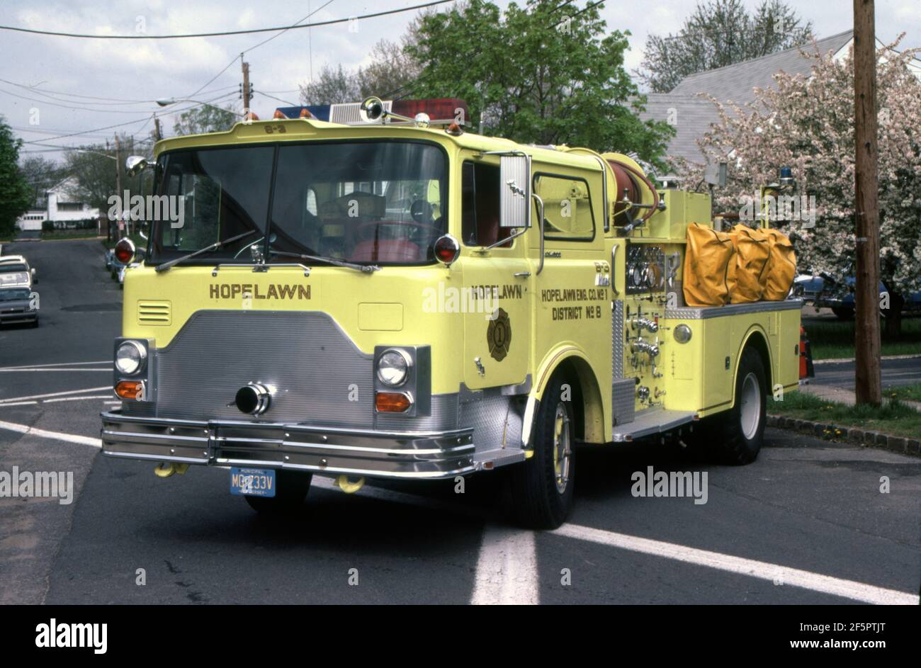 USA US-Fire Truck MACK CF Model Pumper Stock Photo - Alamy