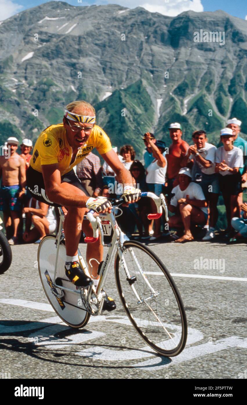 Laurent Fignon (FR) Individual time trial (Gap-Orcieres Merlette), Tour ...
