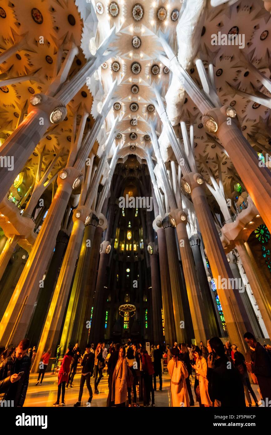 Basílica de la Sagrada Familia; (Basilica of the Holy Family),architect ...