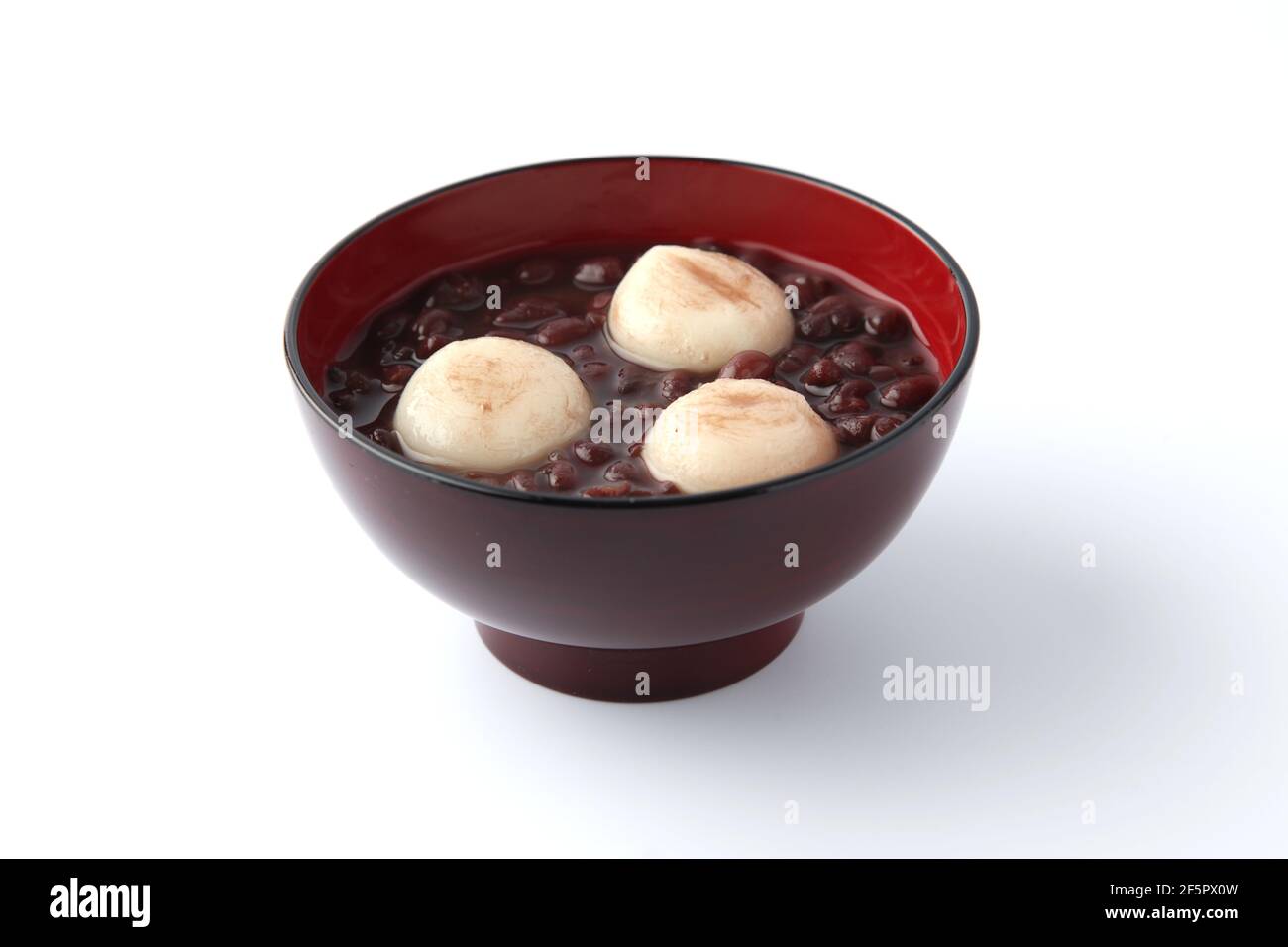 zenzai sweet red bean soup isolated on white background Stock Photo - Alamy